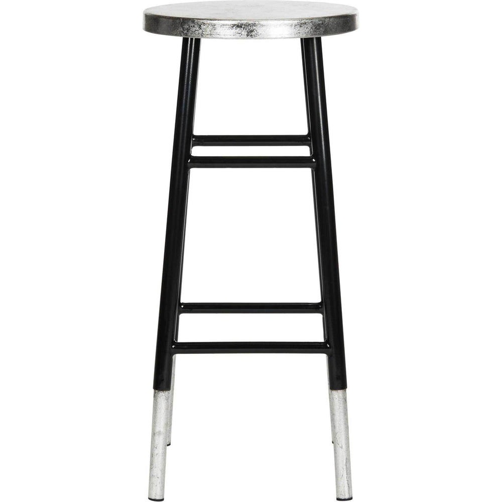Kelsey Dipped Silver Bar Stool Black - Froy.com