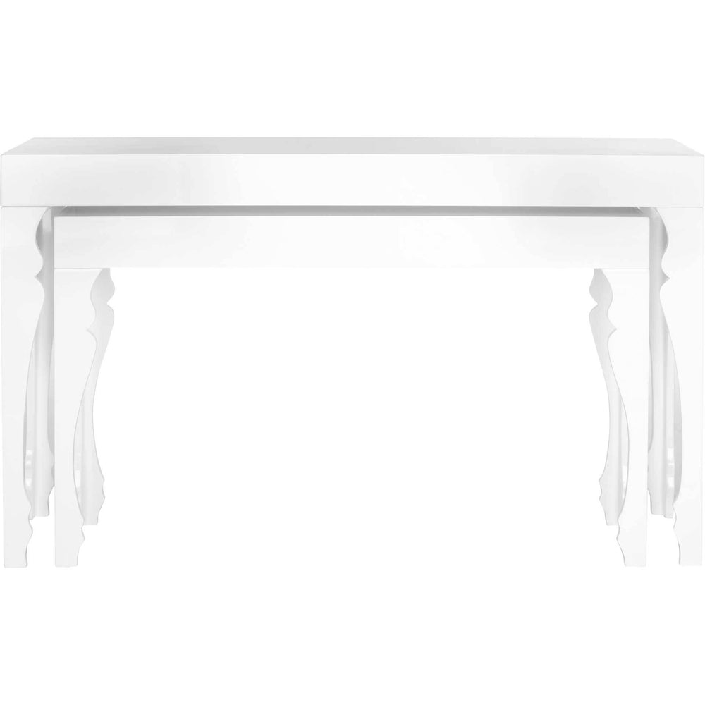 Benicio Lacquer Stacking Console White - Froy.com