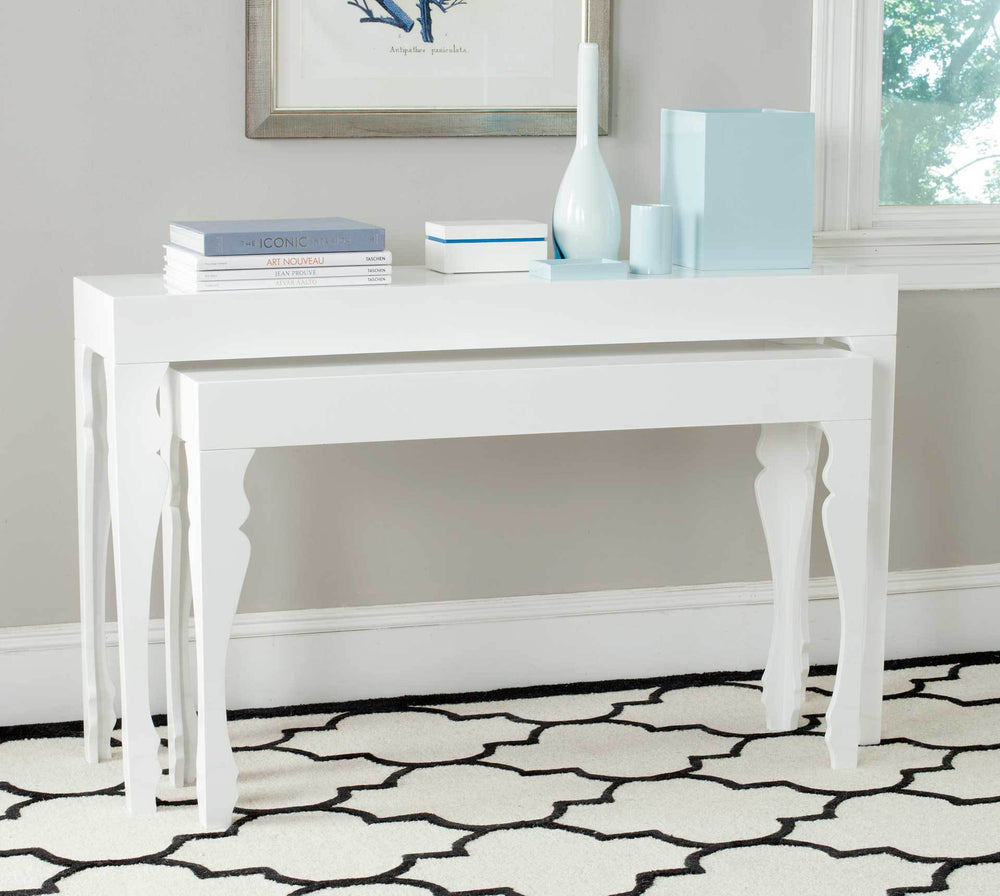 Benicio Lacquer Stacking Console White - Froy.com