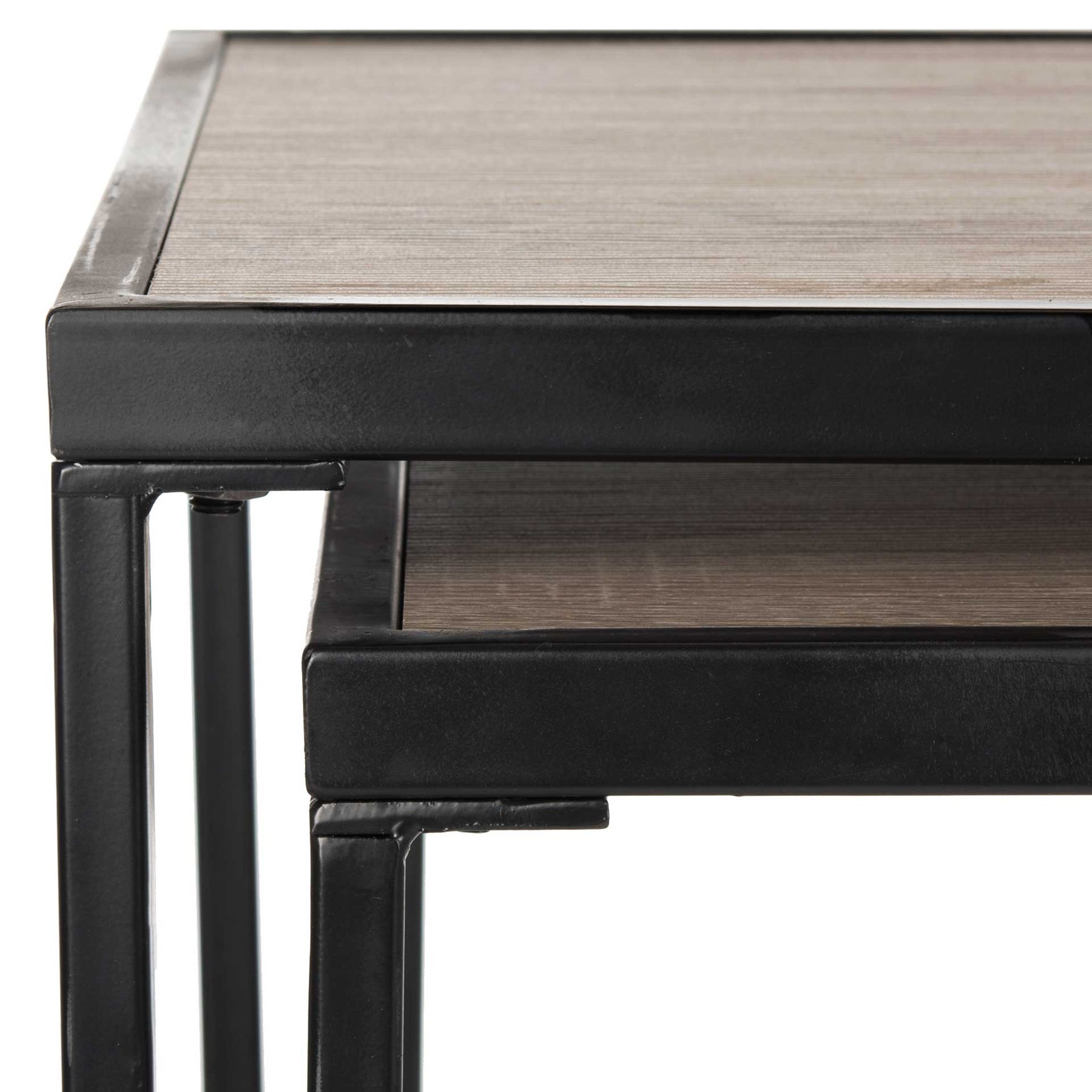 Galien Wood Stacking Console Light Oak/Black - Froy.com