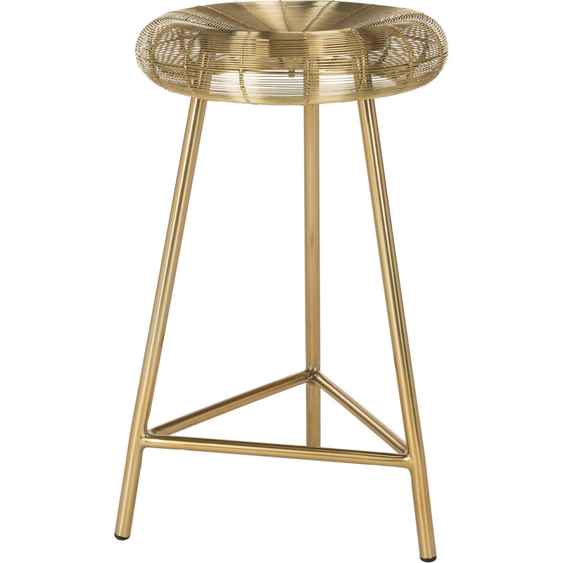 Adelina Wire Weaved Contemporary Bar Stool Gold - Froy.com
