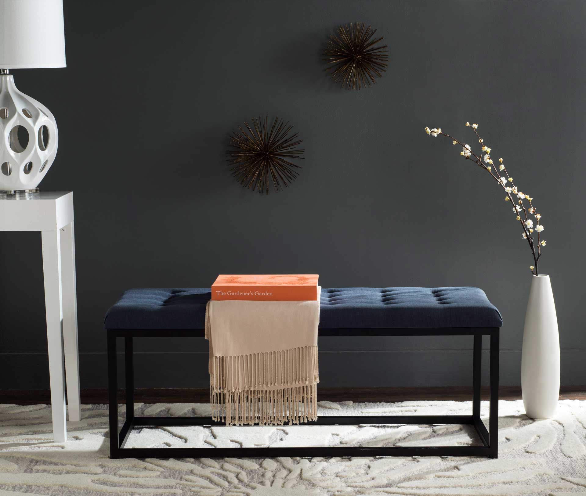 Reynolds Bench Navy/Black - Froy.com