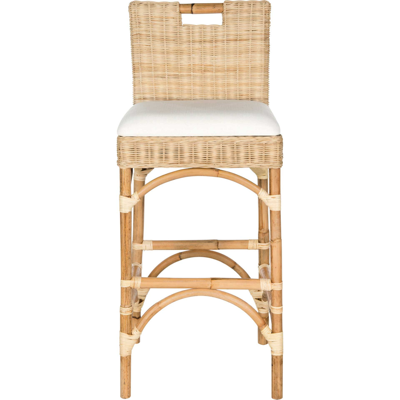 Freda Bar Stool Natural/Eggshell - Froy.com