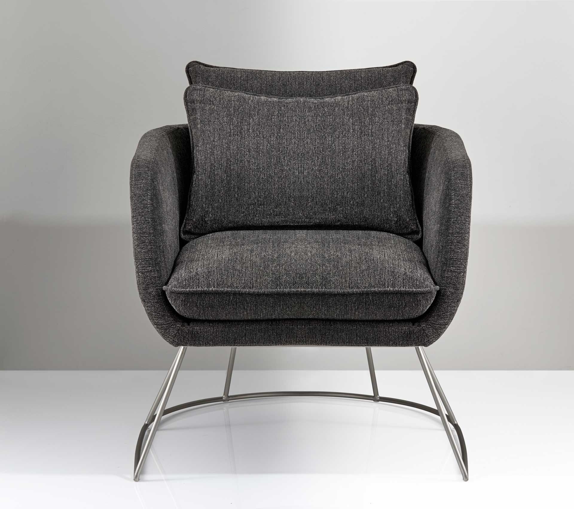Steven Fabric Chair Dark Gray - Froy.com