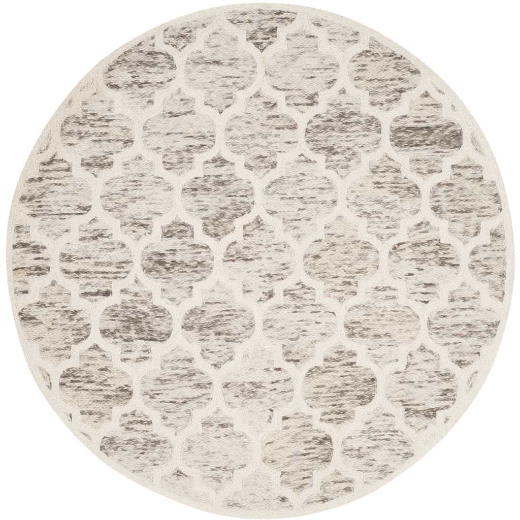 Himalaya Gray/Ivory Round Rug - Froy.com
