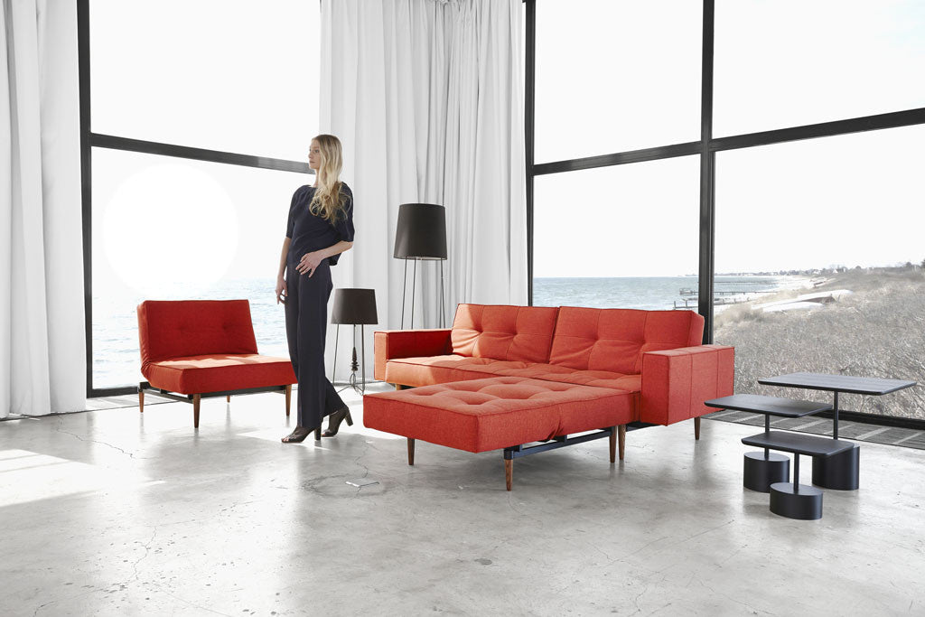 Stockholm Arm Sofa Burnt Orange - Froy.com
