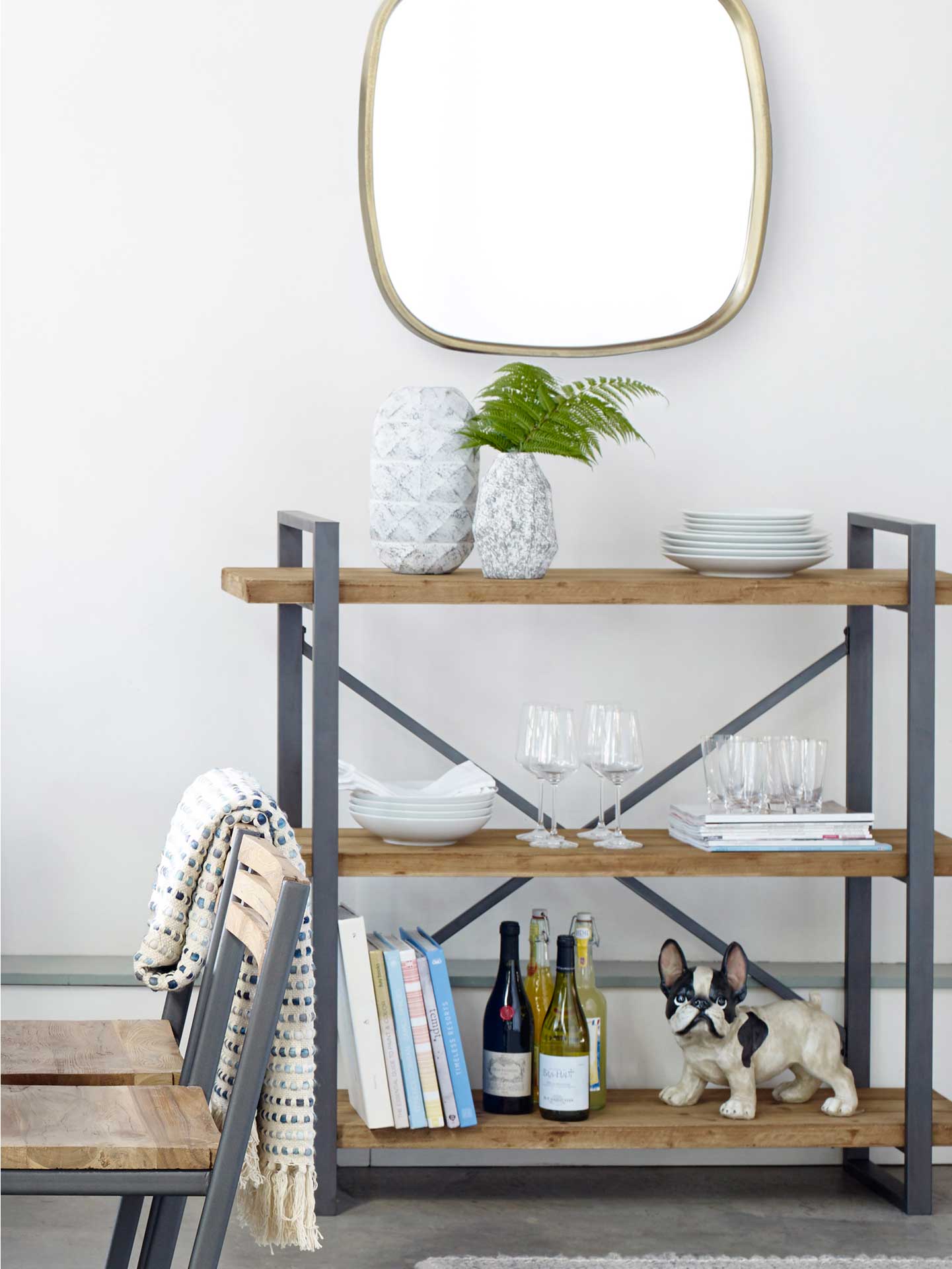 Lear 3-Level Shelf Natural - Froy.com