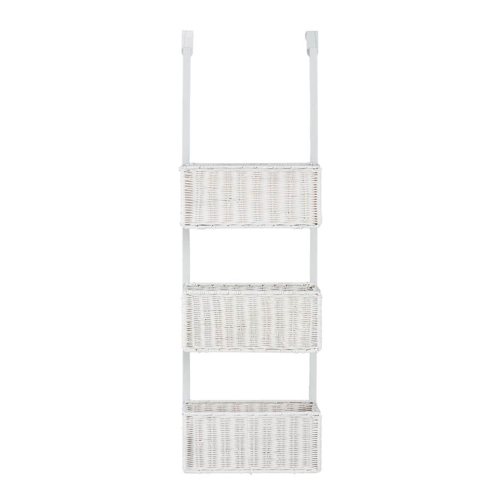 Over-The-Door 3-Tier Basket Storage White - Froy.com
