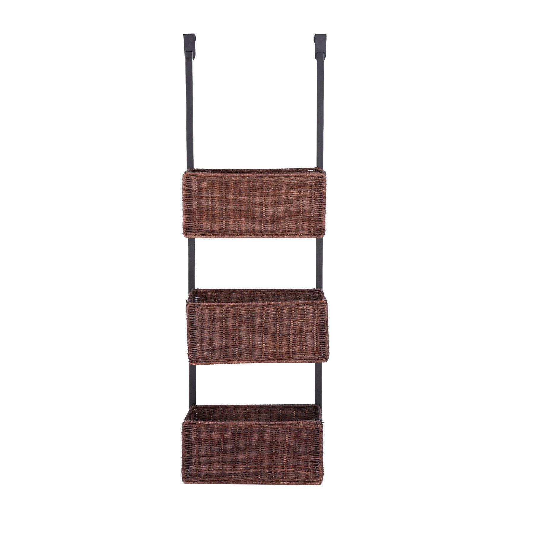 Over-The-Door 3-Tier Basket Storage Espresso - Froy.com