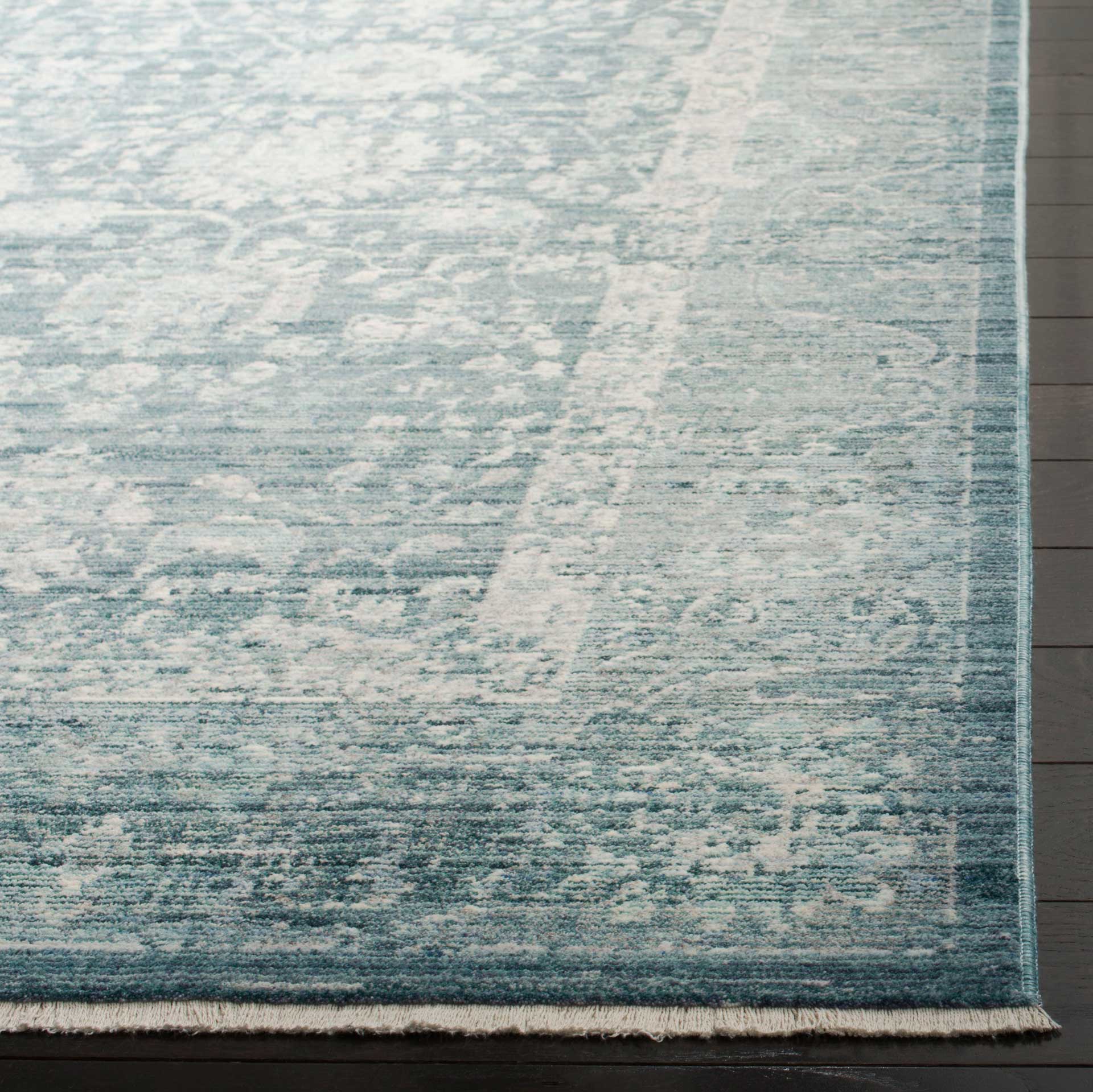 Illusion Blue/Ivory Area Rug - Froy.com