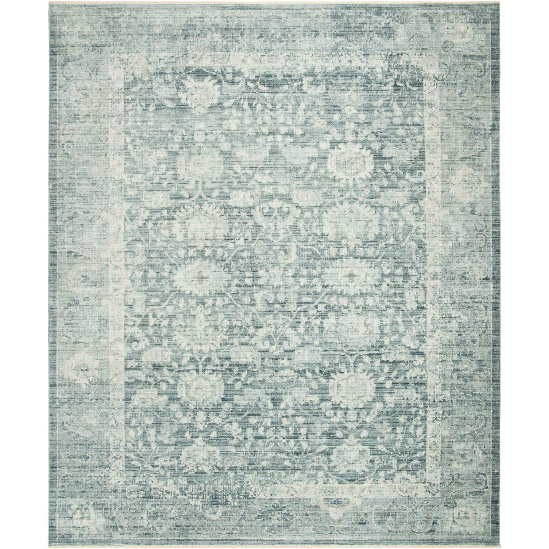 Illusion Blue/Ivory Area Rug - Froy.com