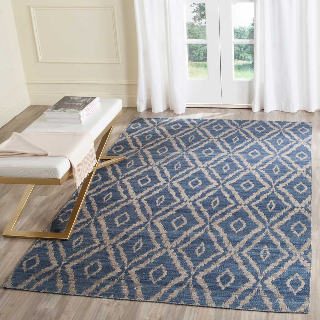 Kilim Blue/Gray Area Rug - Froy.com