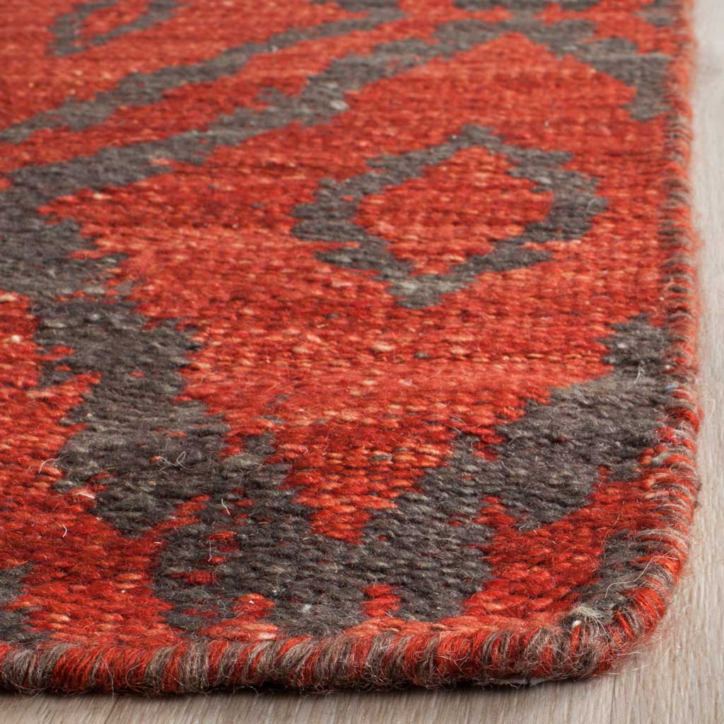 Kilim Rust/Gray Area Rug - Froy.com