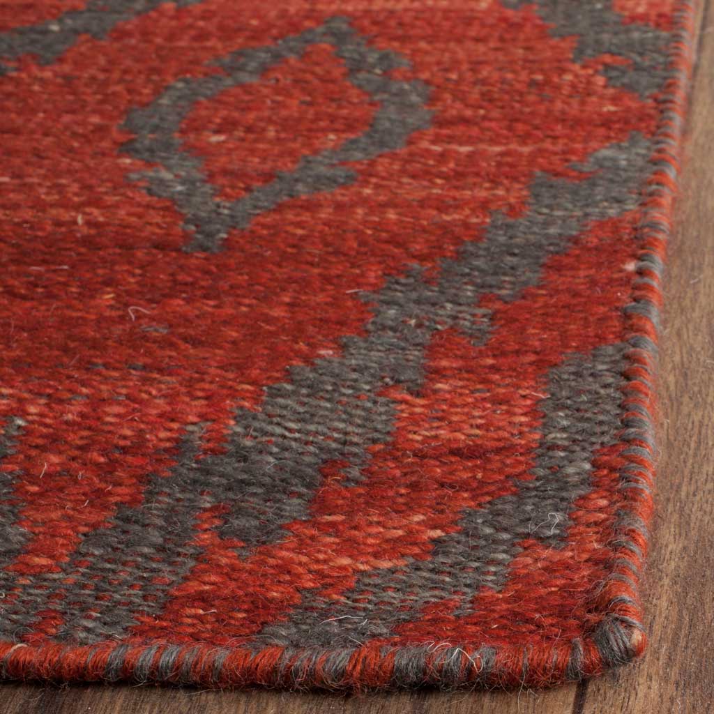 Kilim Rust/Gray Area Rug - Froy.com