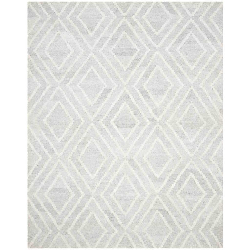 Kilim Texture Silver/Ivory Area Rug - Froy.com