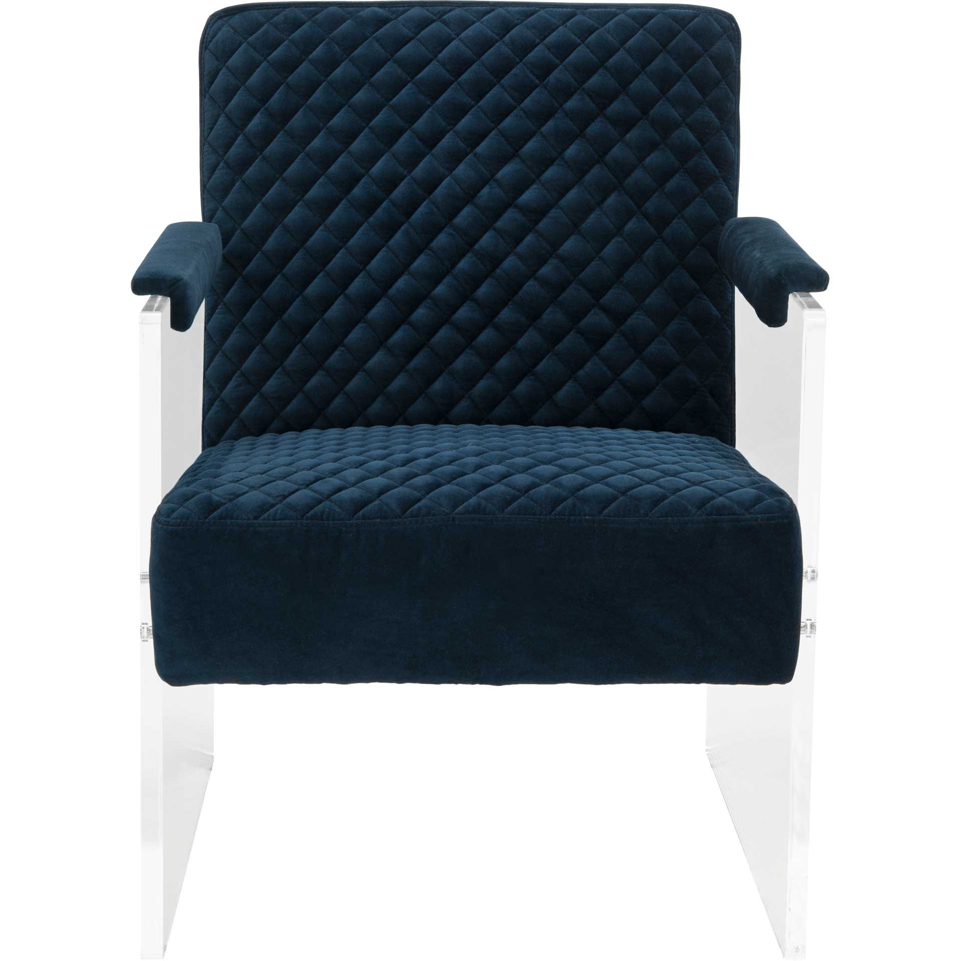Maggie Acrylic Arm Chair Navy Blue - Froy.com