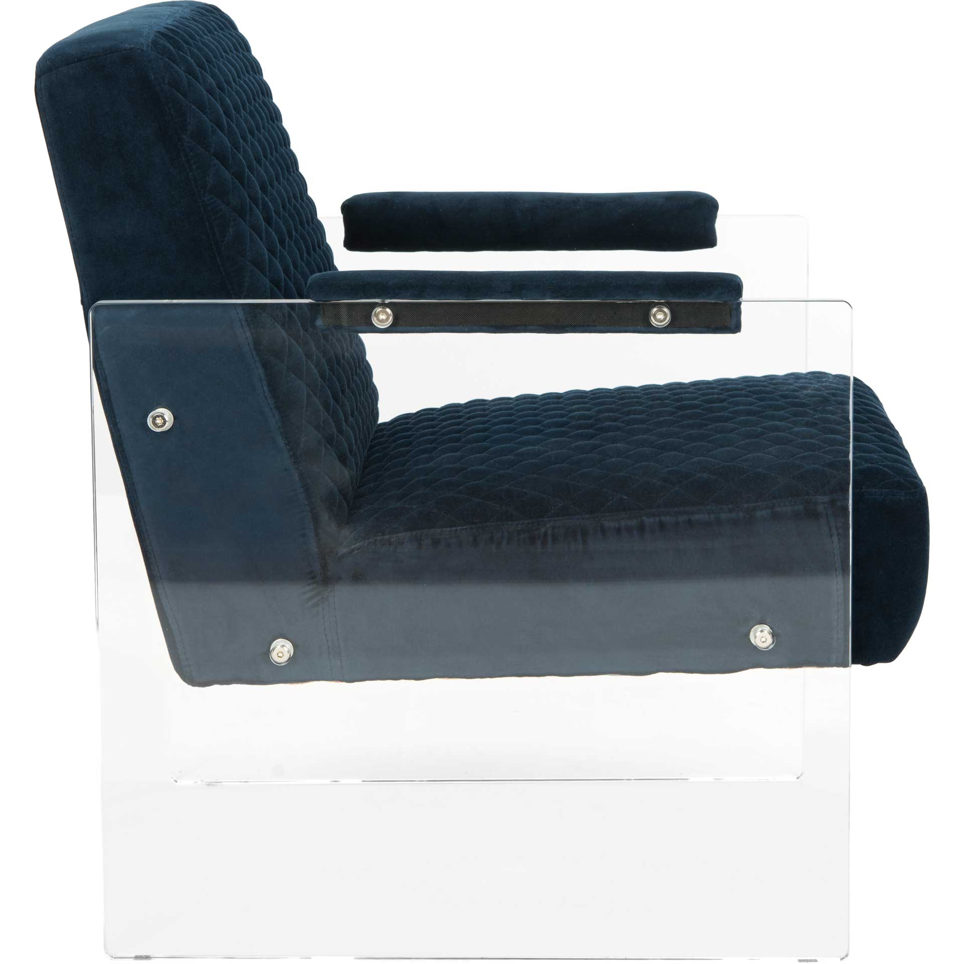 Maggie Acrylic Arm Chair Navy Blue - Froy.com