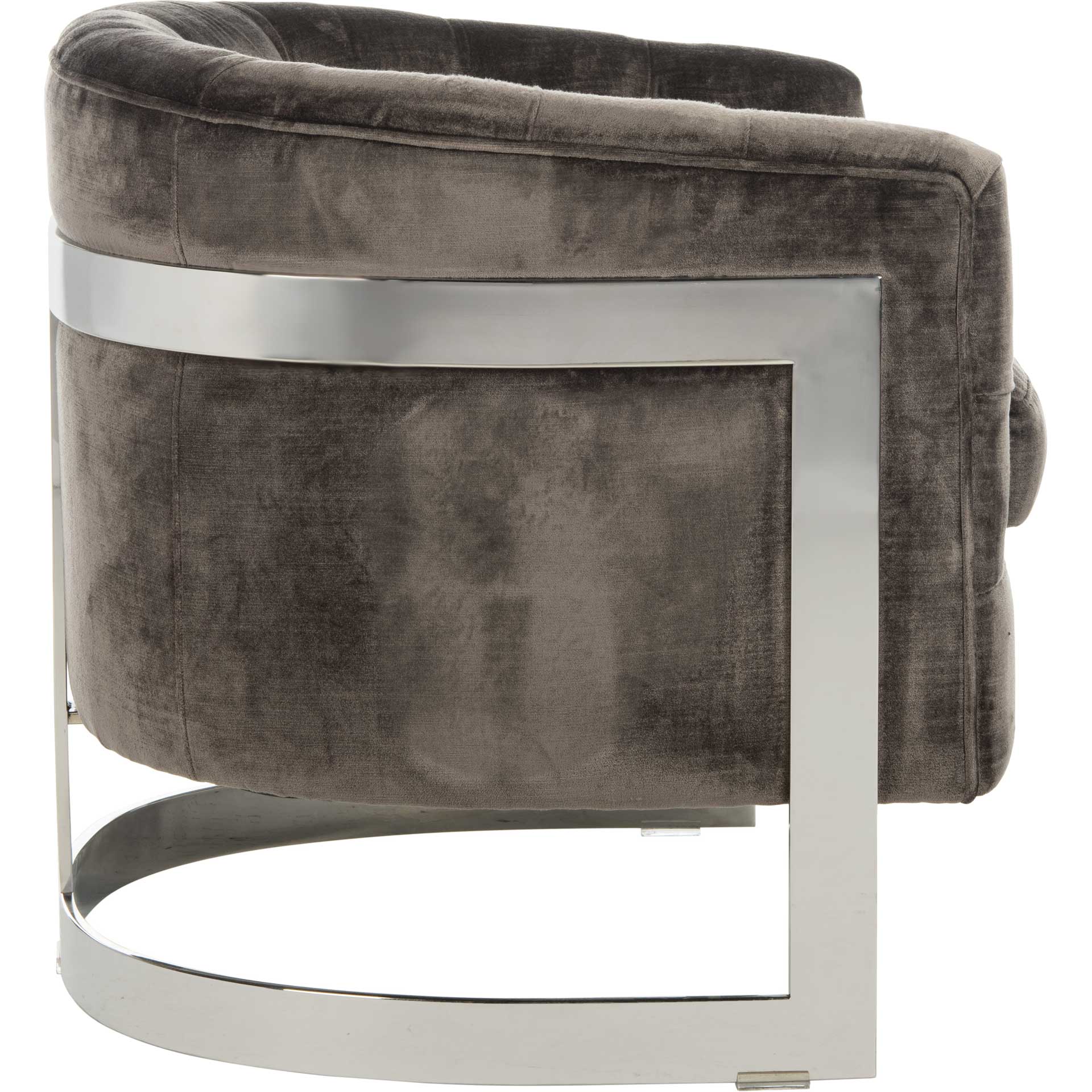 Zelah Velvet Chair Bella Shale Gray - Froy.com