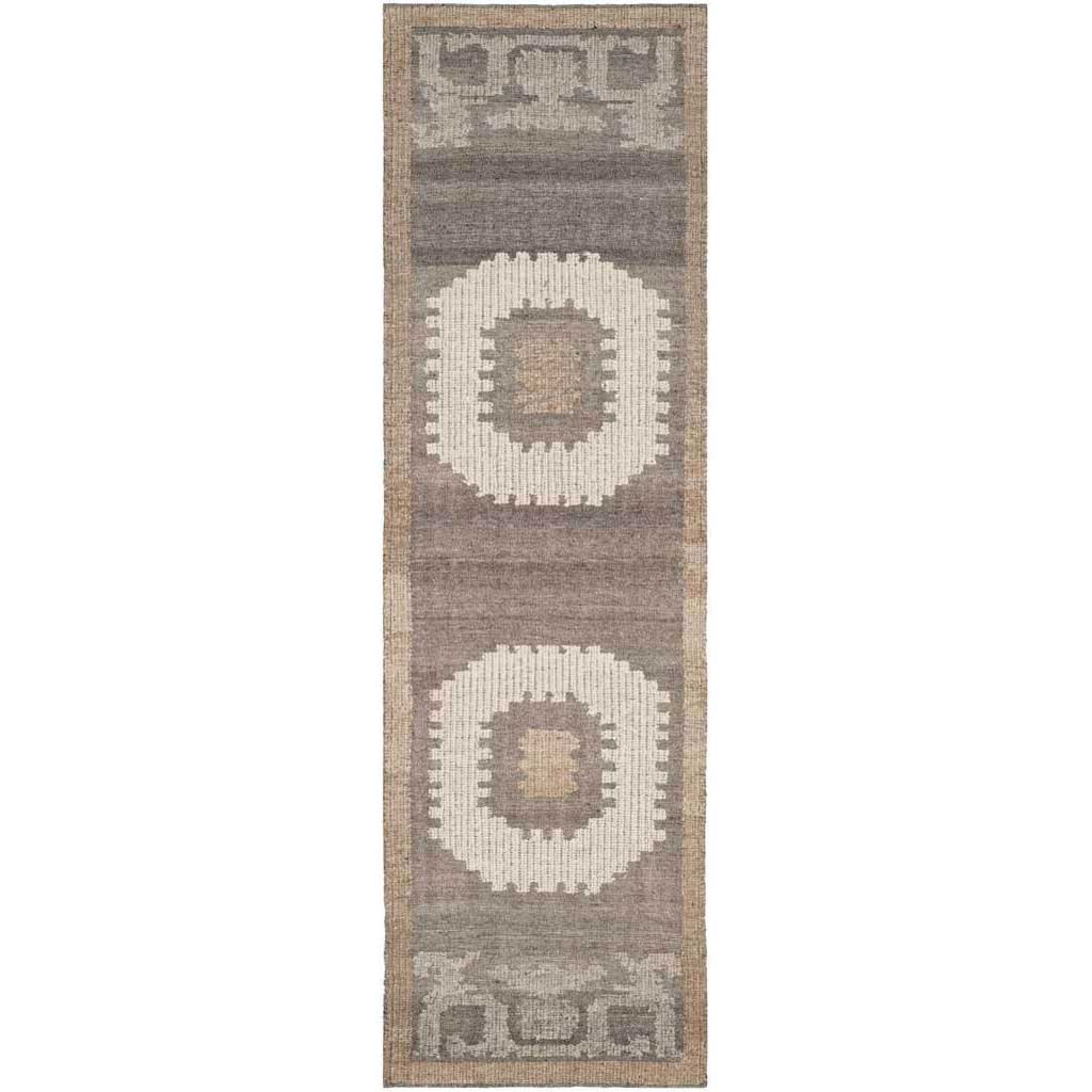 Kenya Ivory/Brown Runner Rug - Froy.com