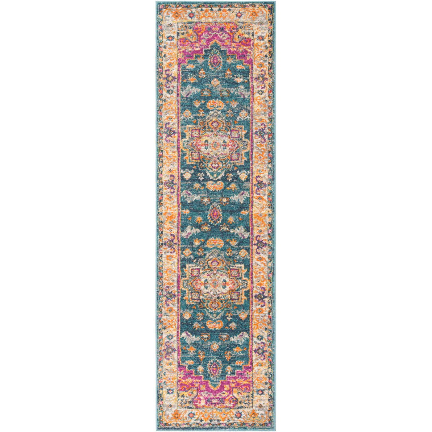 Madison Blue/Multi Runner Rug - Froy.com