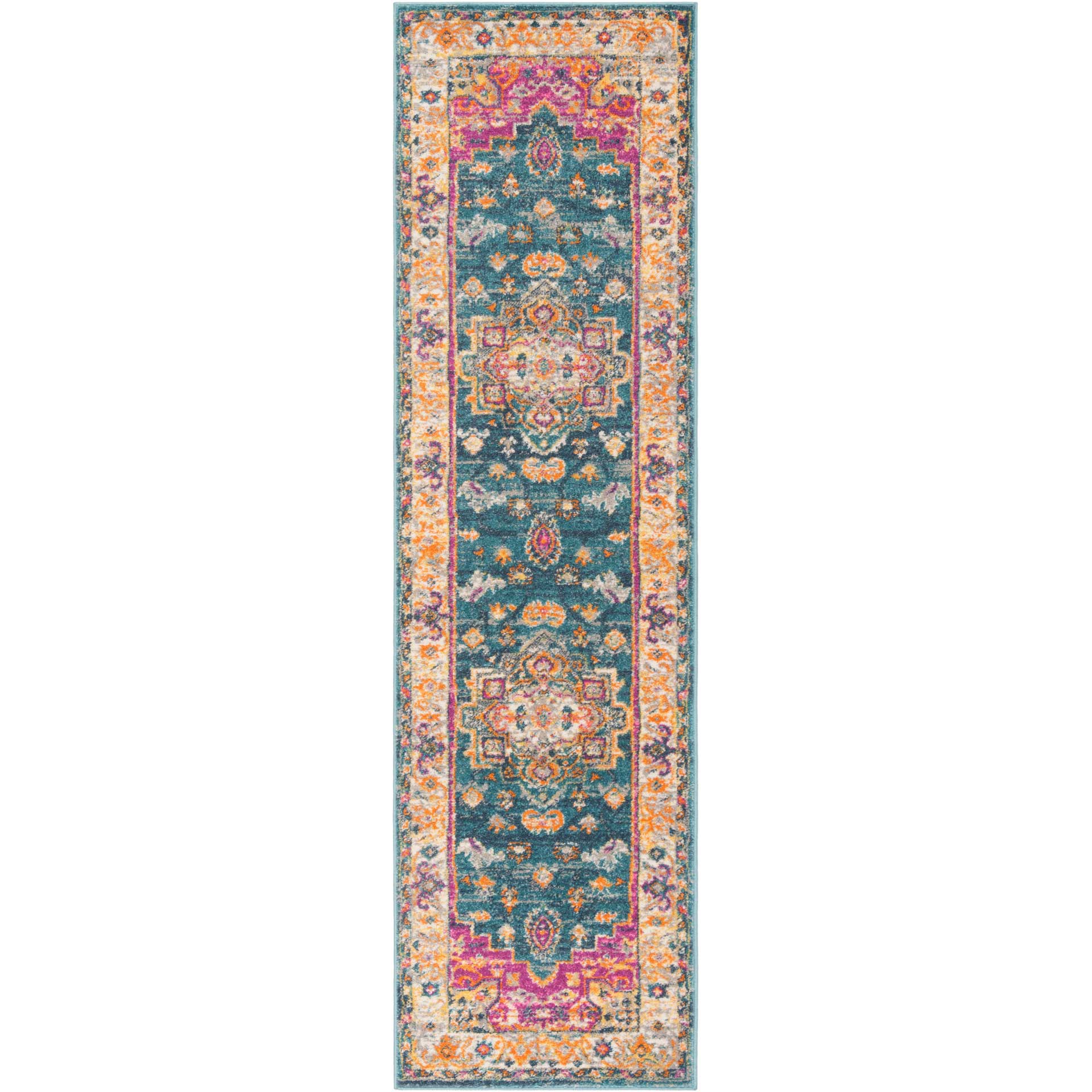 Madison Blue/Multi Runner Rug - Froy.com