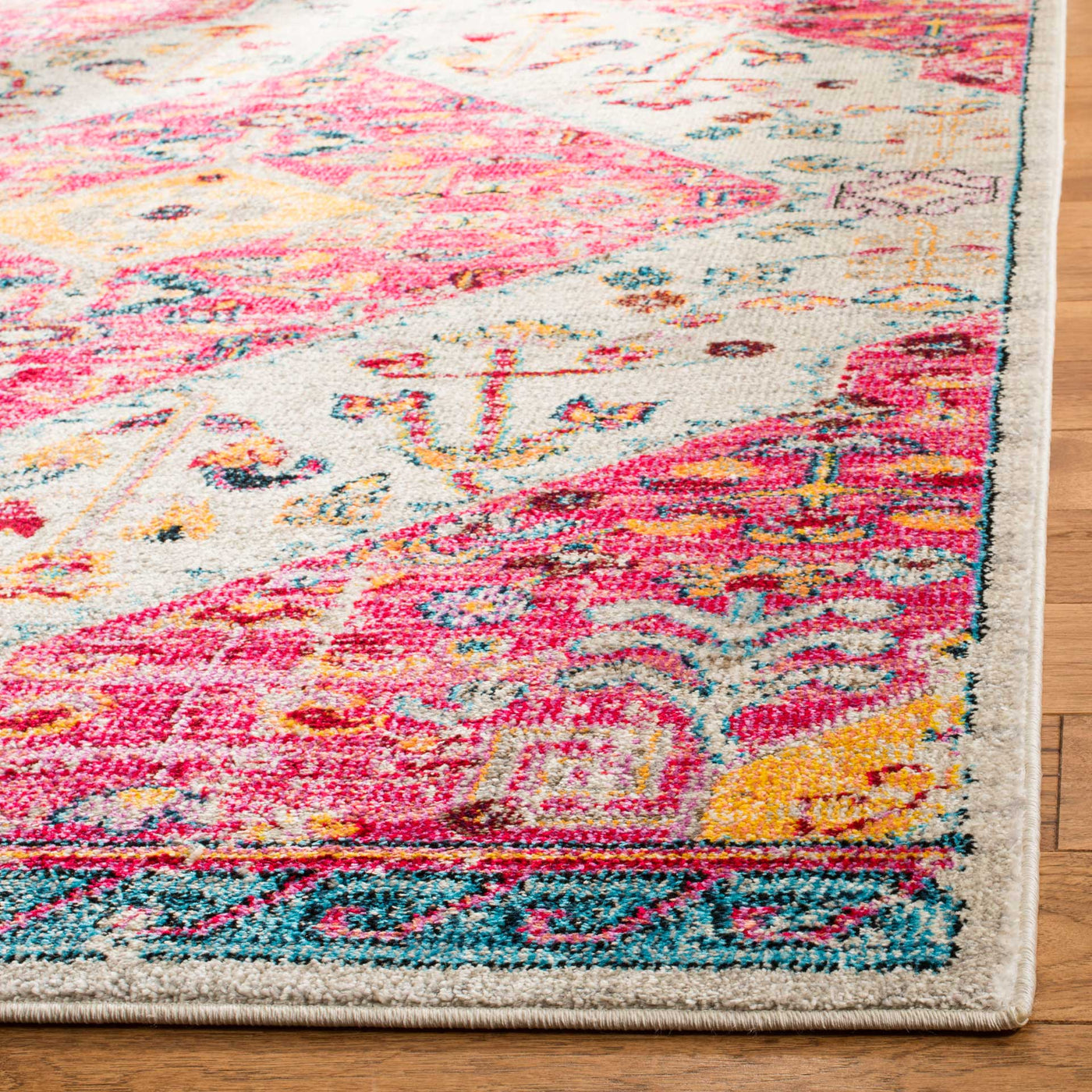 Madison Cream/Pink Area Rug - Froy.com