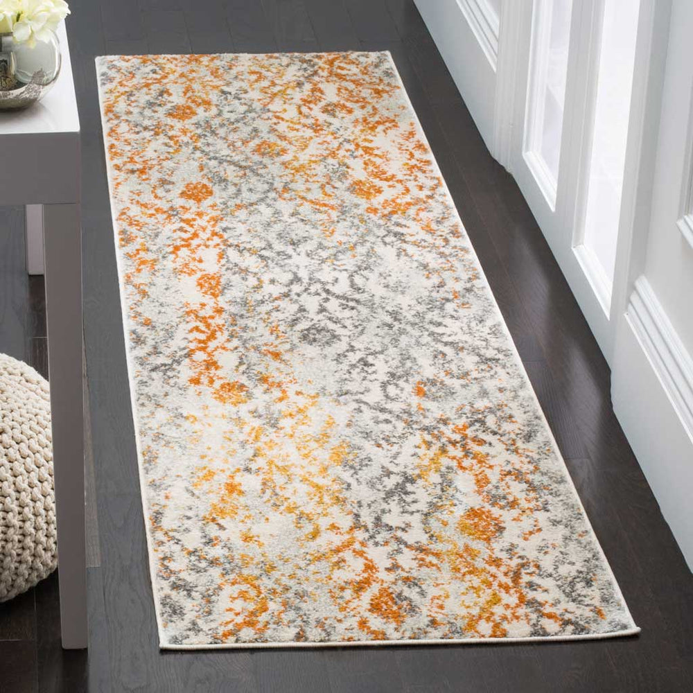 Madison Cream/Orange Runner Rug - Froy.com
