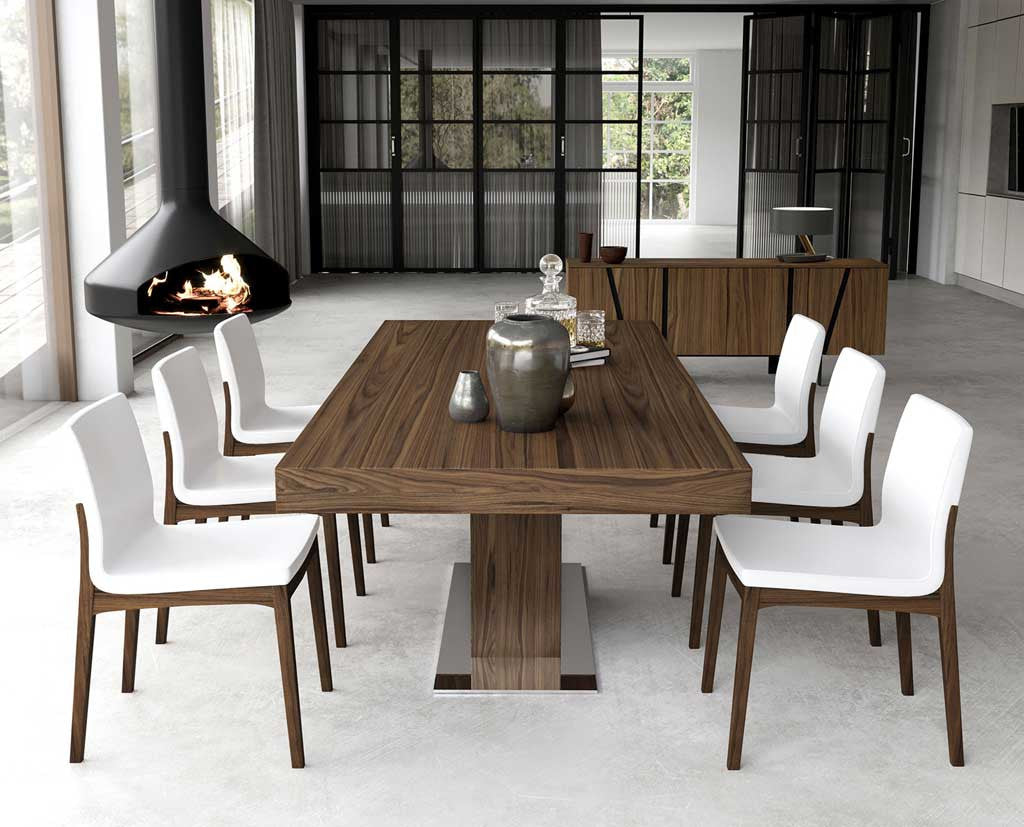 Astor Dining Table Walnut - Froy.com