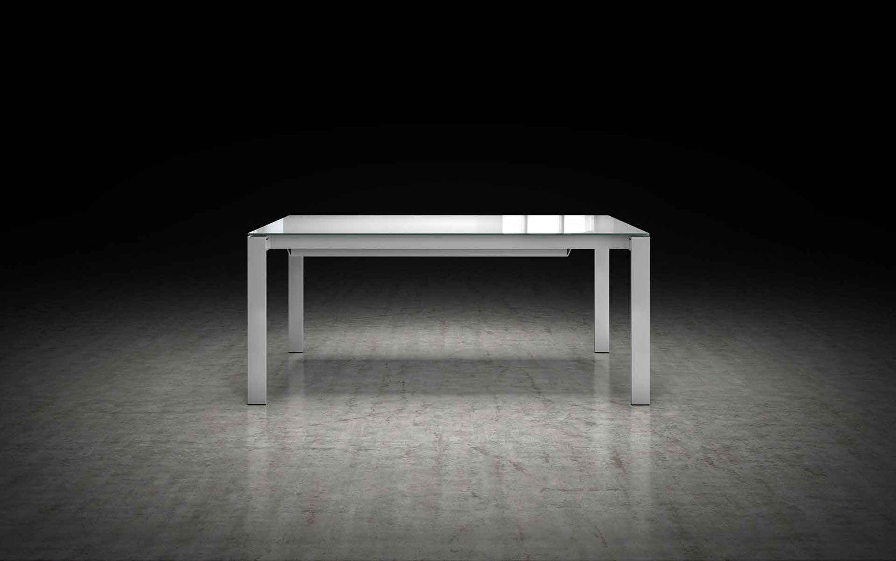 Napoli Dining Table White Glass/White - Froy.com