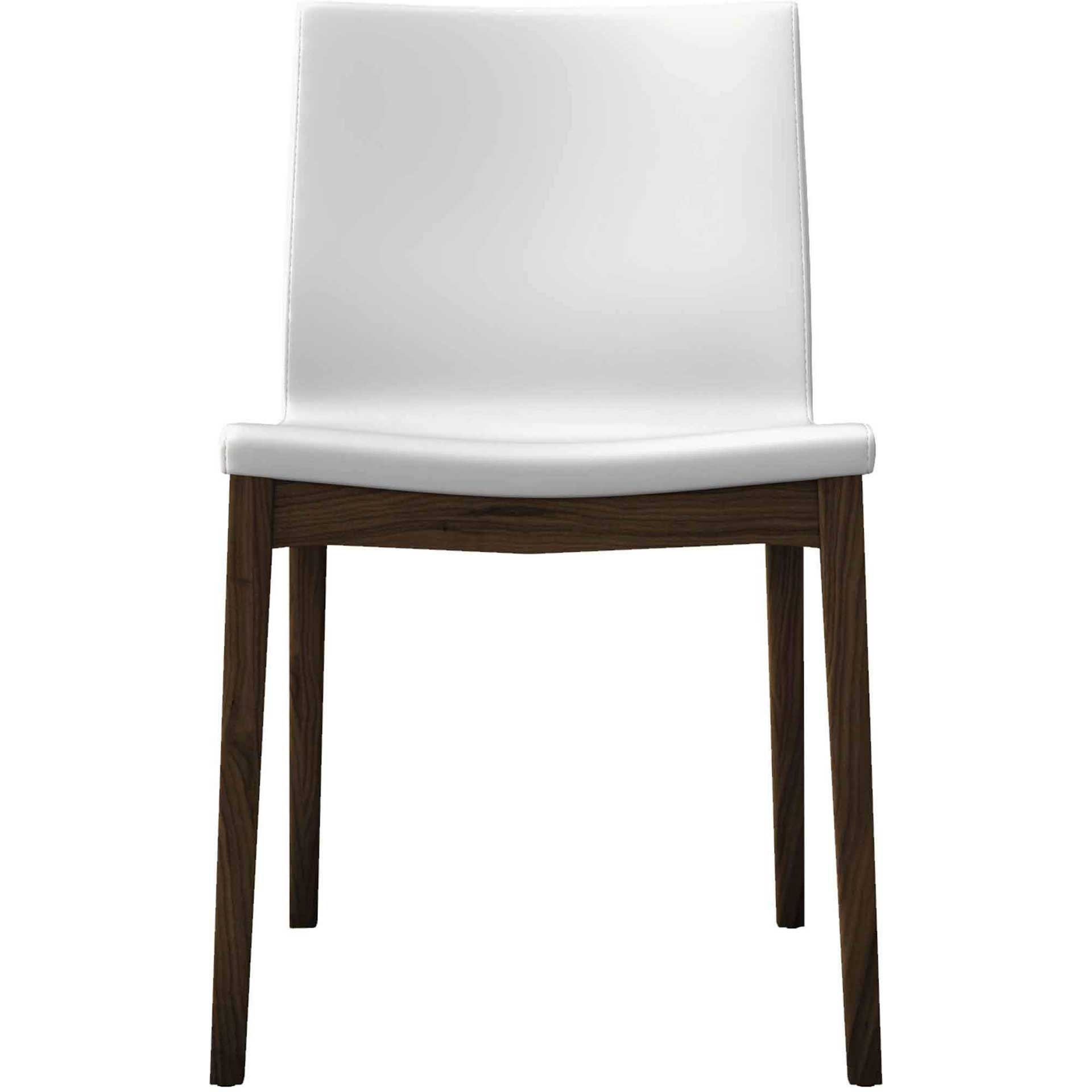 Enna Dining Chair White/Canaletto Walnut (Set of 2) - Froy.com