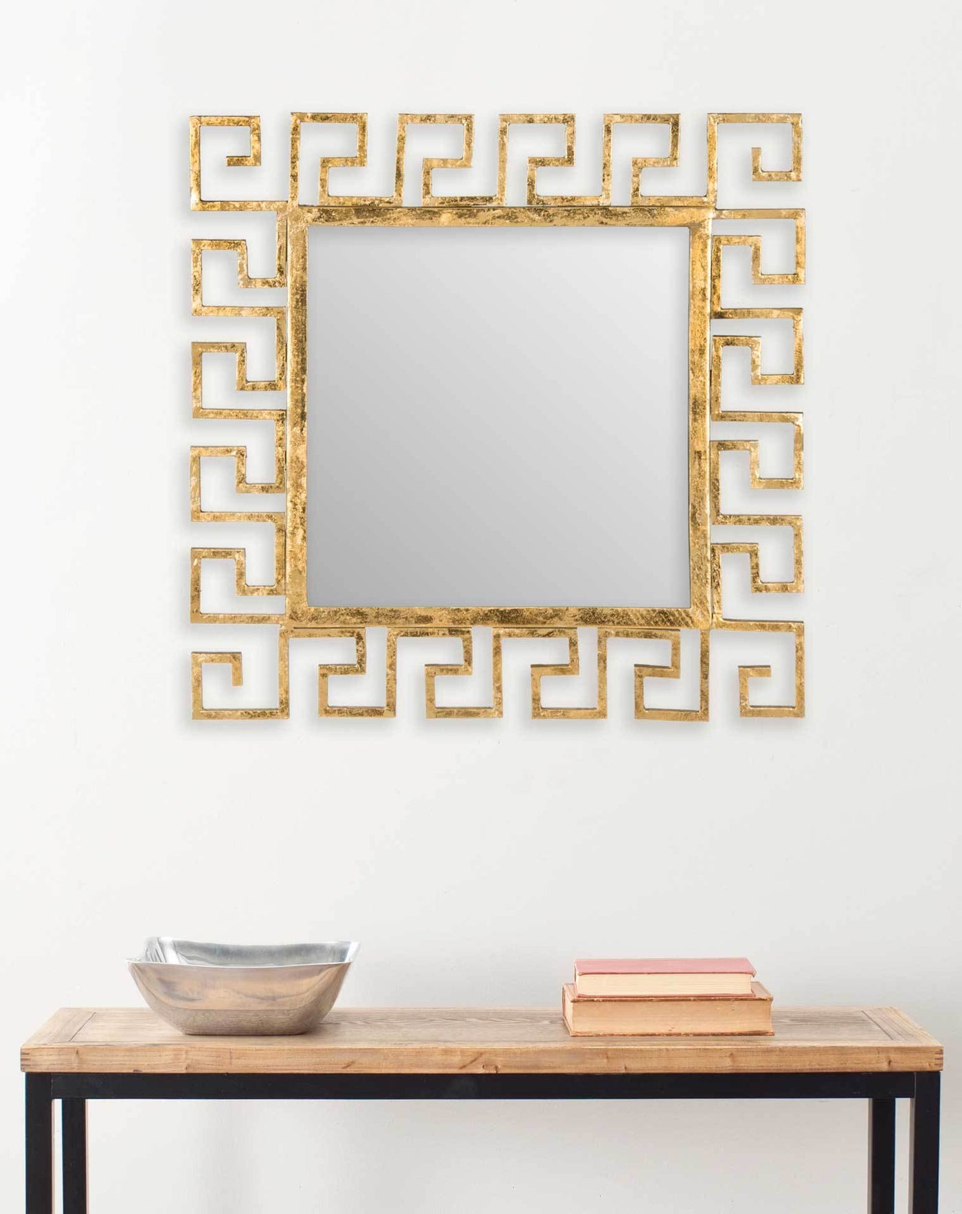 Calvin Greek Key Mirror - Froy.com