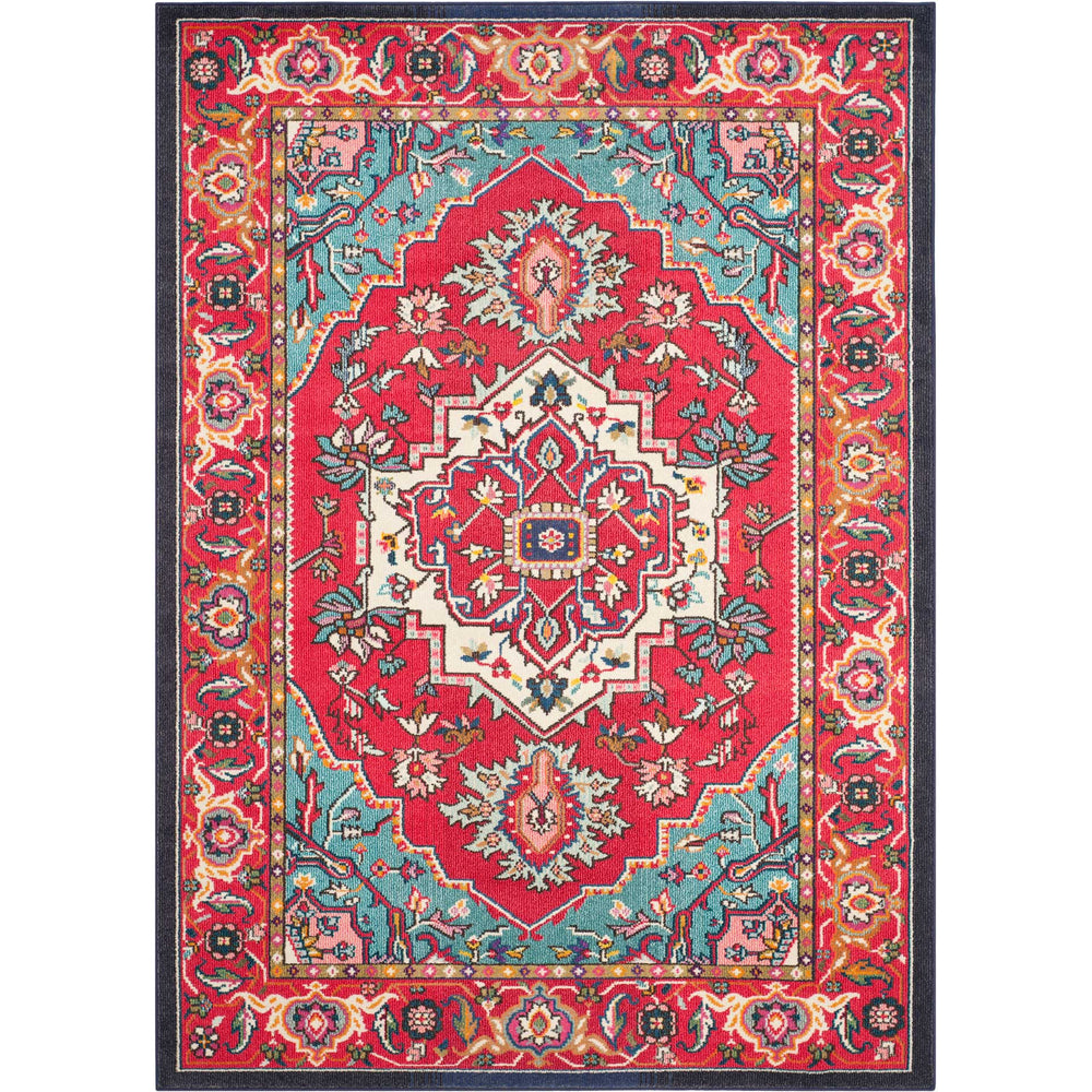 Monaco Red/Turquoise Area Rug - Froy.com