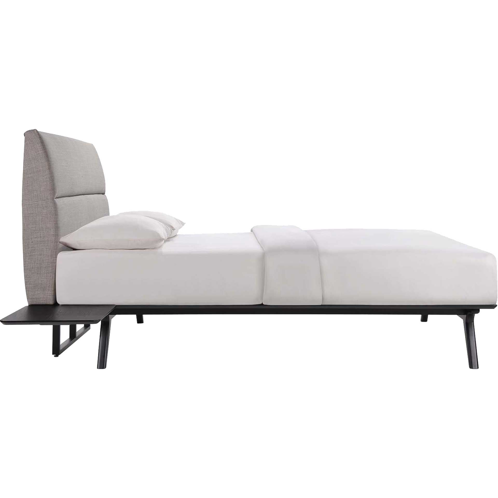 Addy Bed Gray With Side Tables - Froy.com