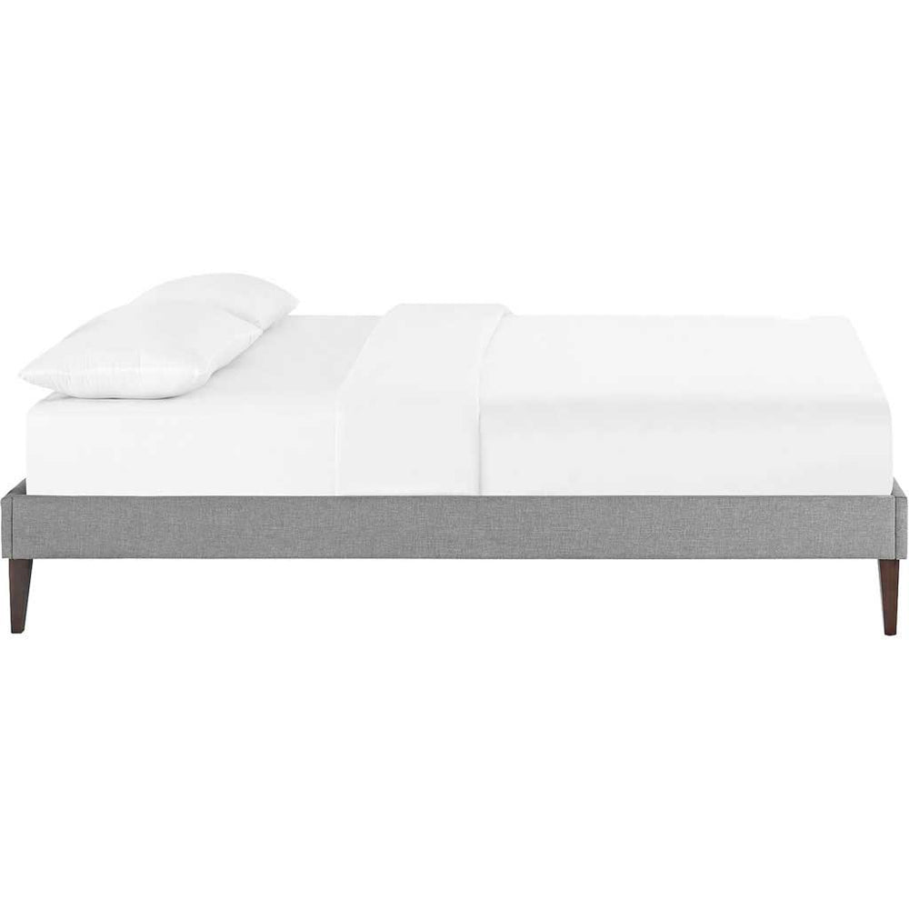Soren Fabric Bed Light Gray - Froy.com