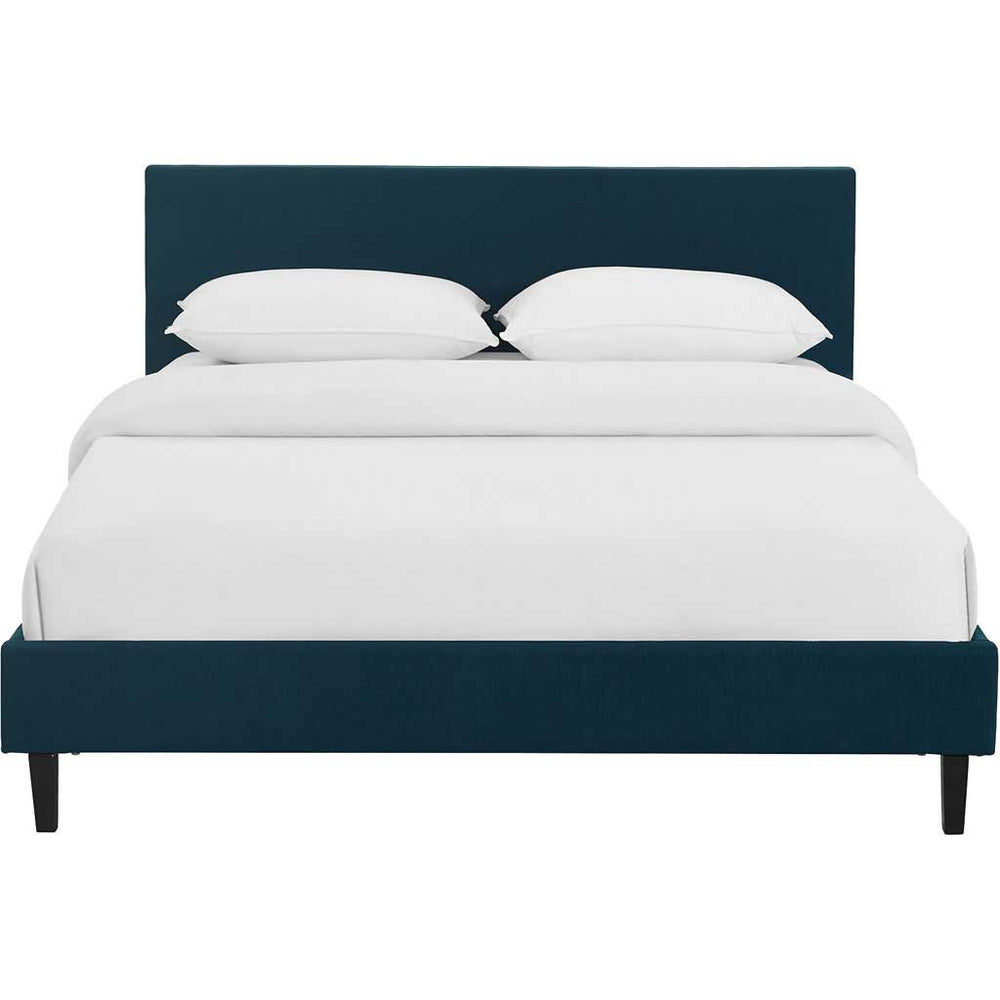 Alwyn Fabric Bed Azure - Froy.com