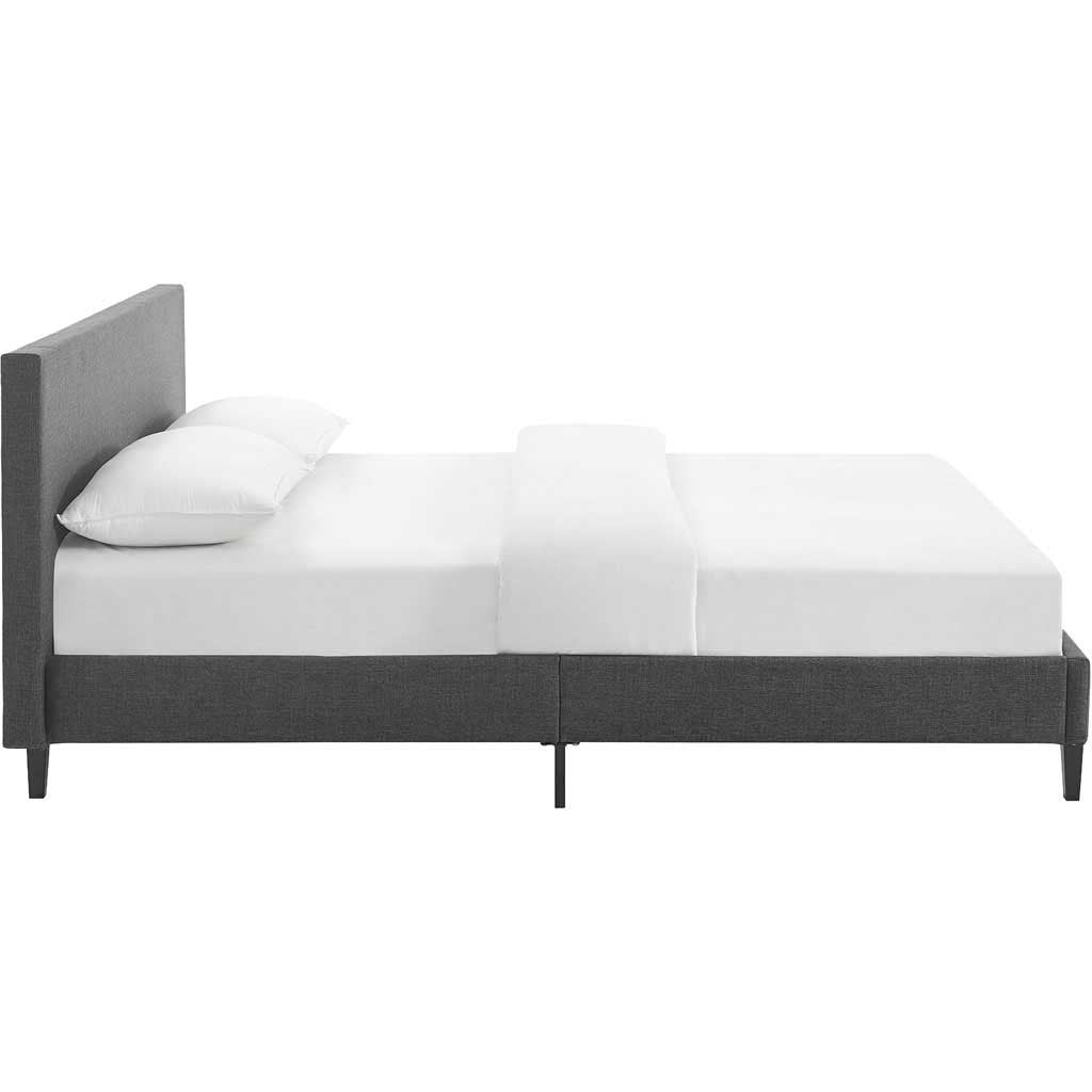 Alwyn Fabric Bed Gray - Froy.com