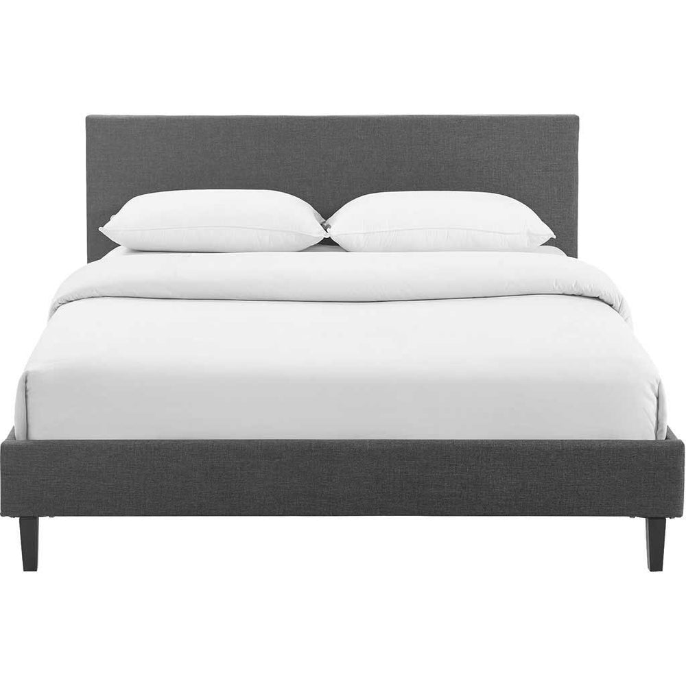 Alwyn Fabric Bed Gray - Froy.com
