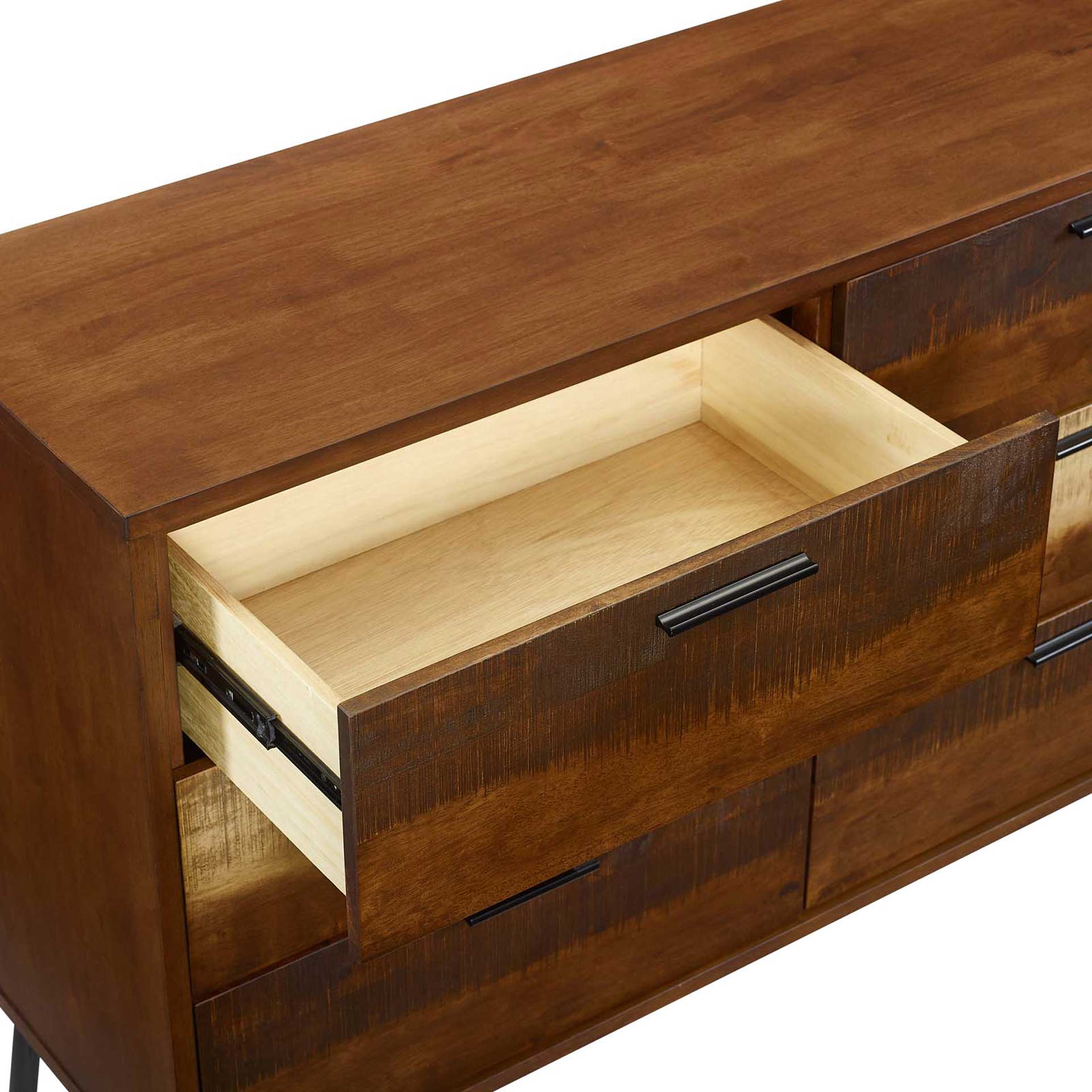 Alamosa Rustic Wood Dresser Walnut - Froy.com