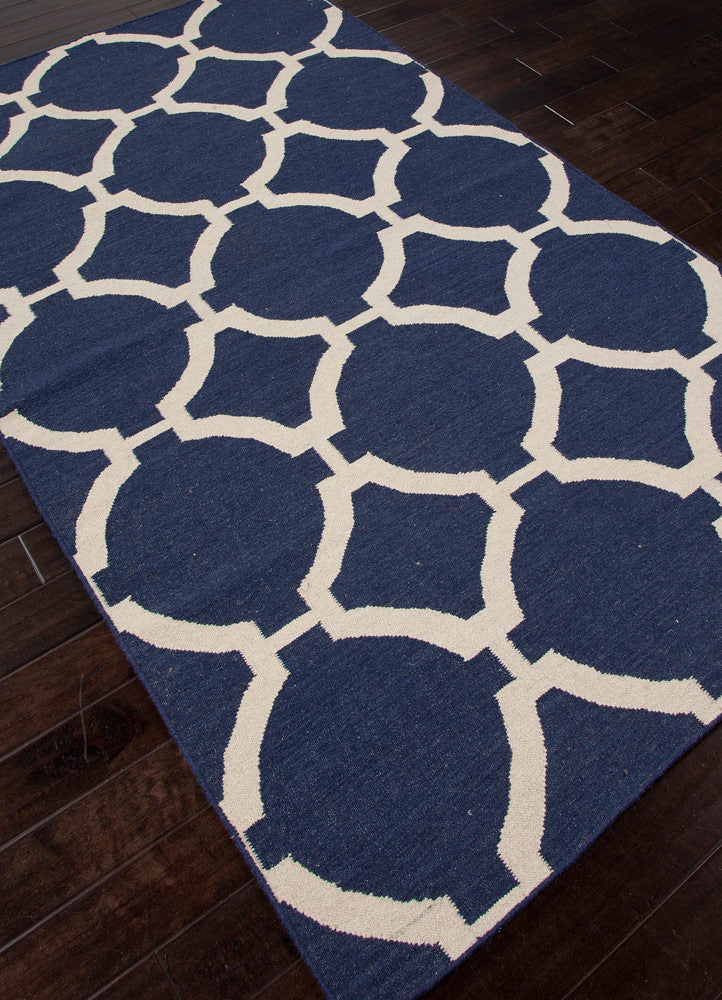 Maroc Rafi Deep Navy/Antique White Area Rug - Froy.com