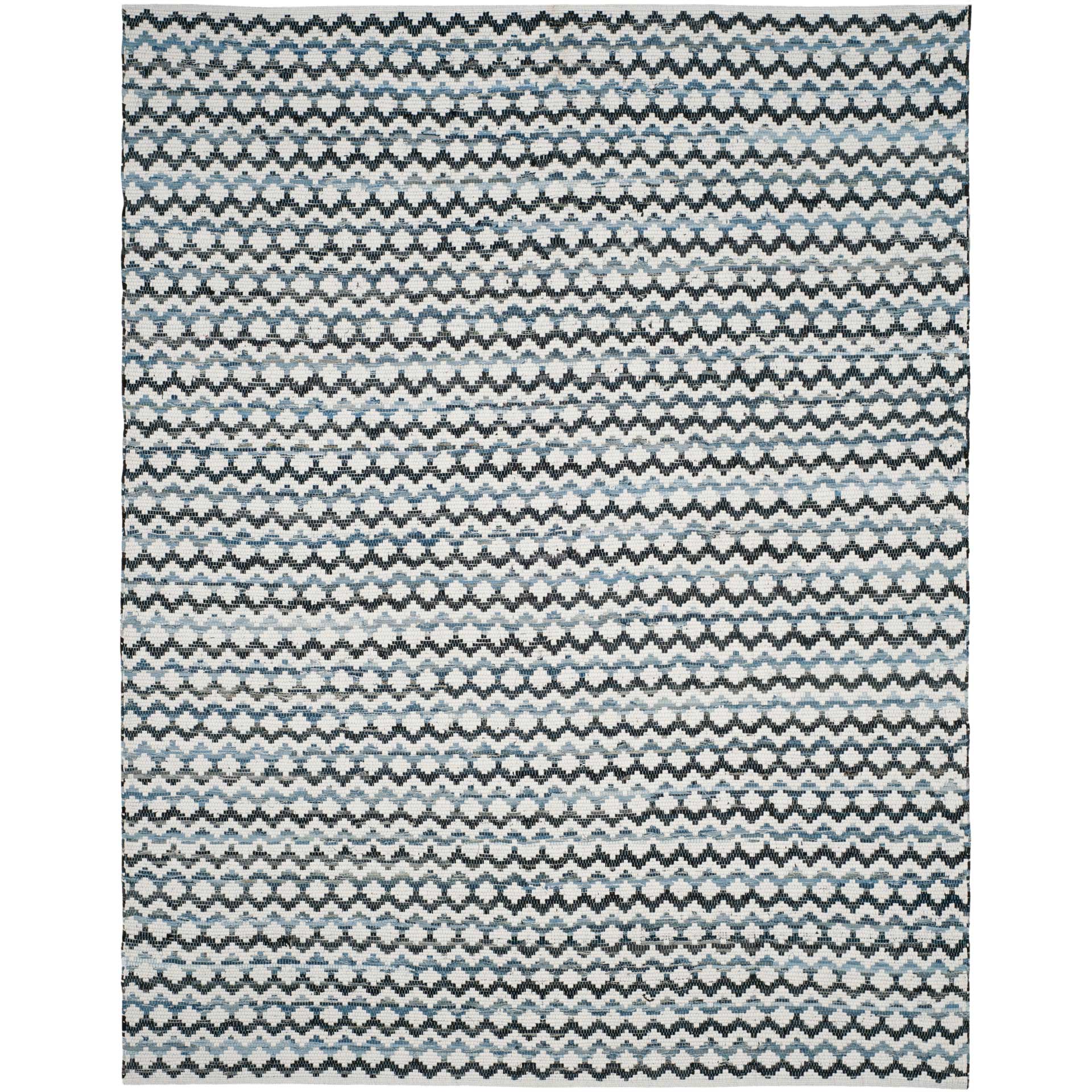 Montauk Ivory/Blue/Black Area Rug - Froy.com