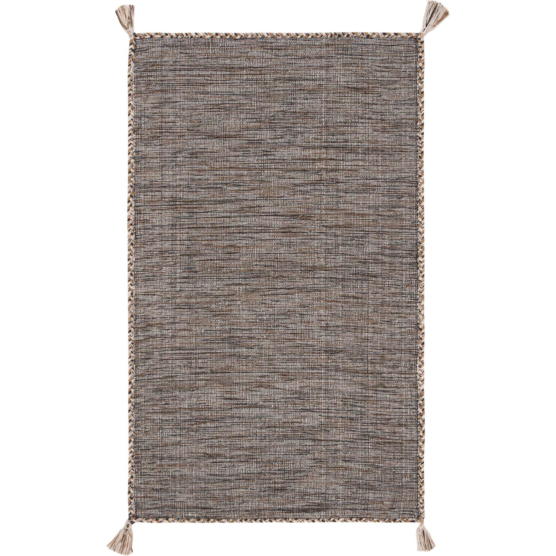 Montauk Washed Beige/Black Area Rug - Froy.com
