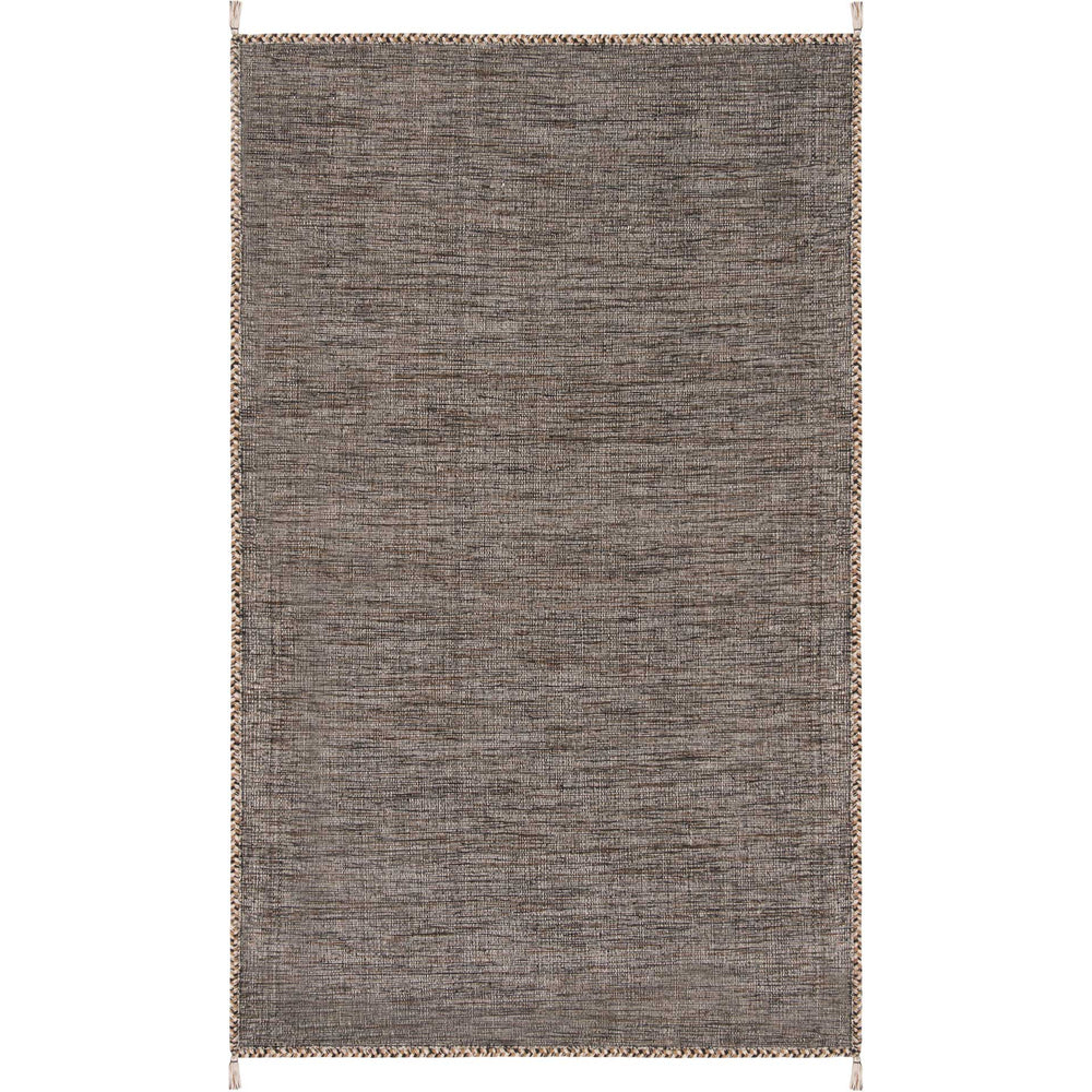 Montauk Washed Beige/Black Area Rug - Froy.com
