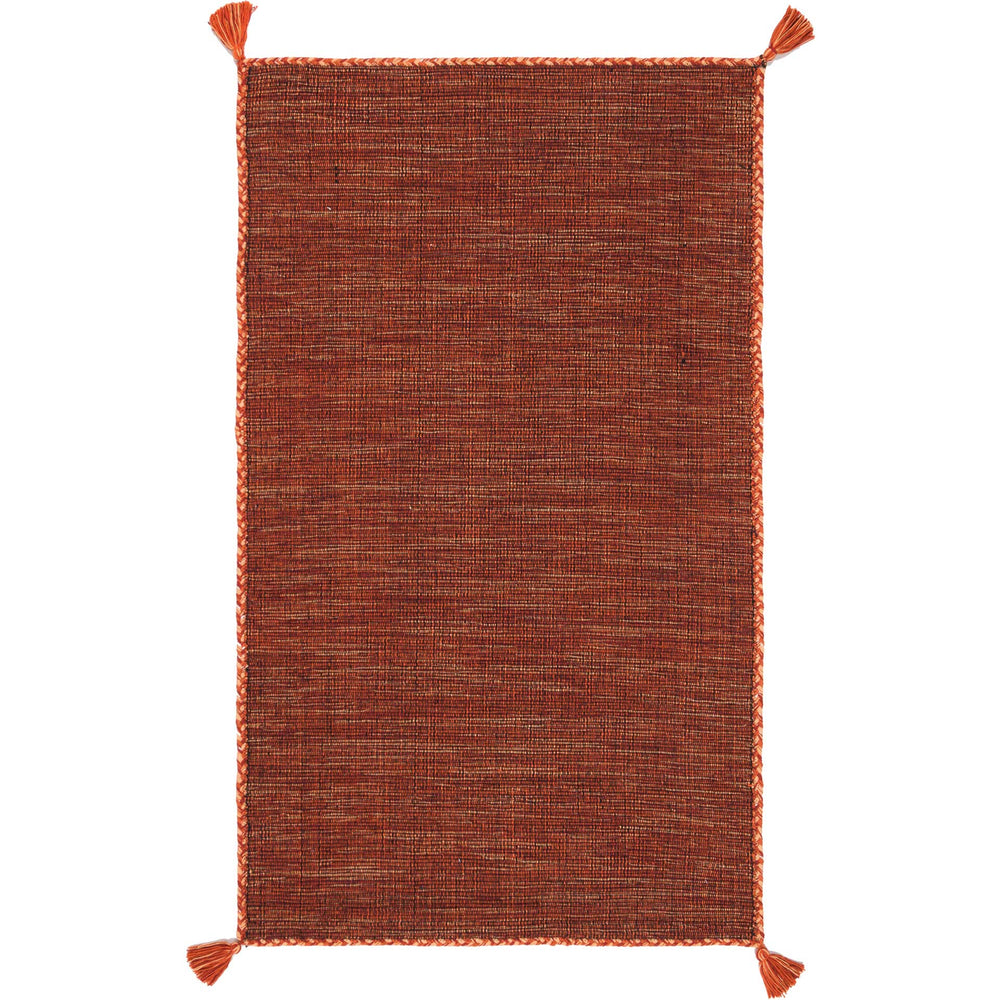 Montauk Washed Orange/Black Area Rug - Froy.com
