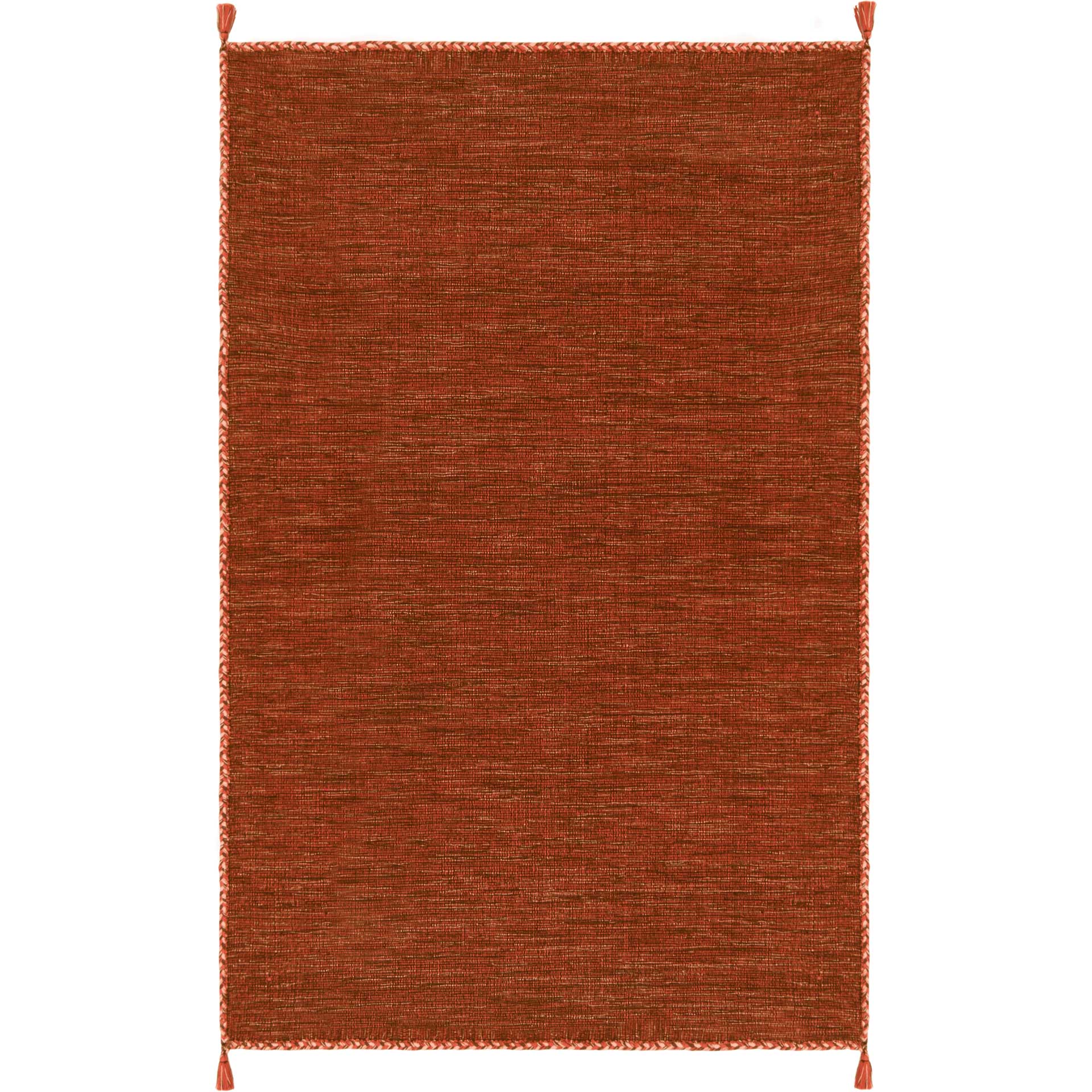 Montauk Washed Orange/Black Area Rug - Froy.com