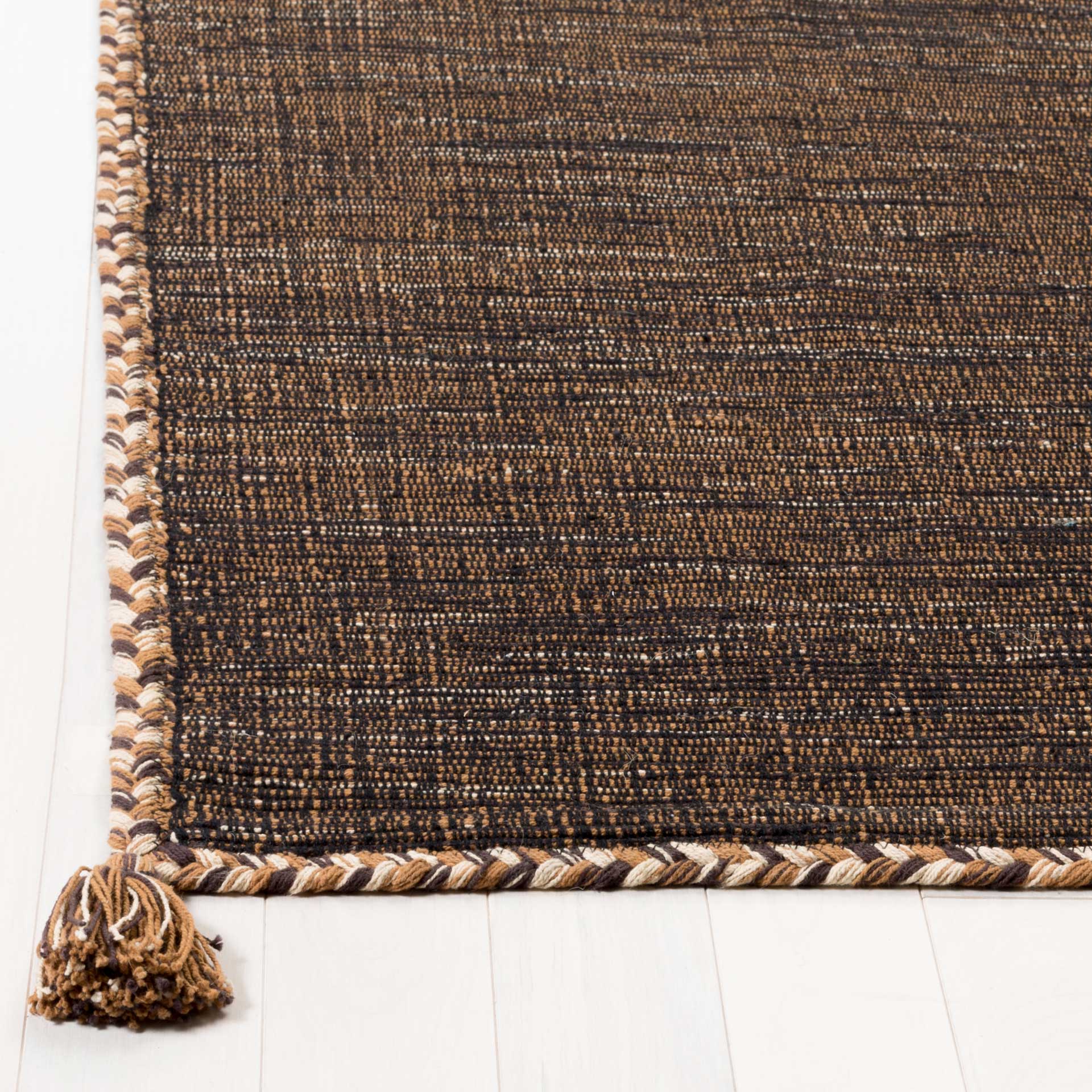 Montauk Washed Brown/Black Area Rug - Froy.com