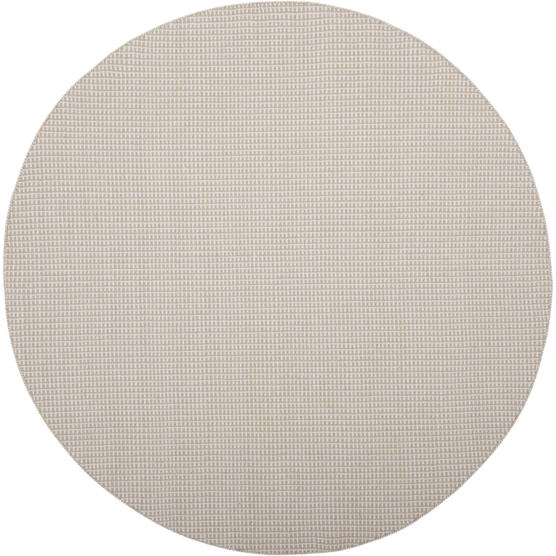 Montauk Fringe Ivory/Green Round Rug - Froy.com