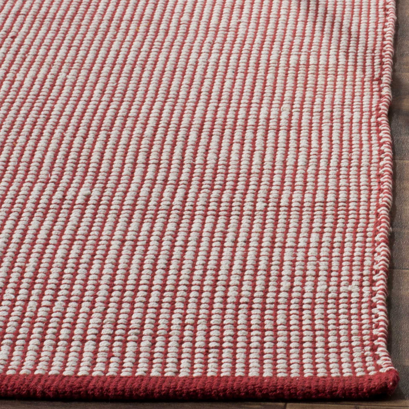 Montauk Gingham Ivory/Red Area Rug - Froy.com