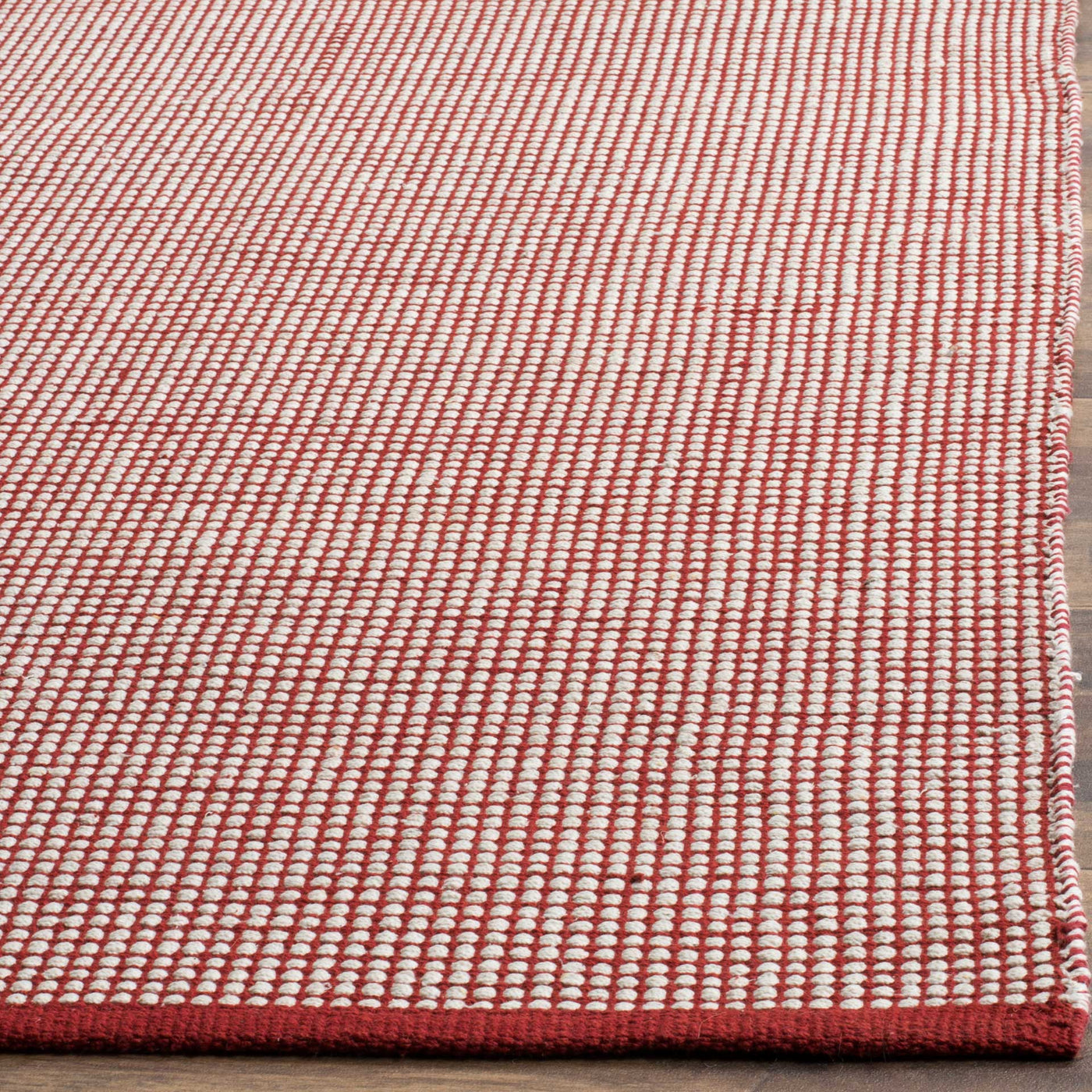 Montauk Gingham Ivory/Red Area Rug - Froy.com