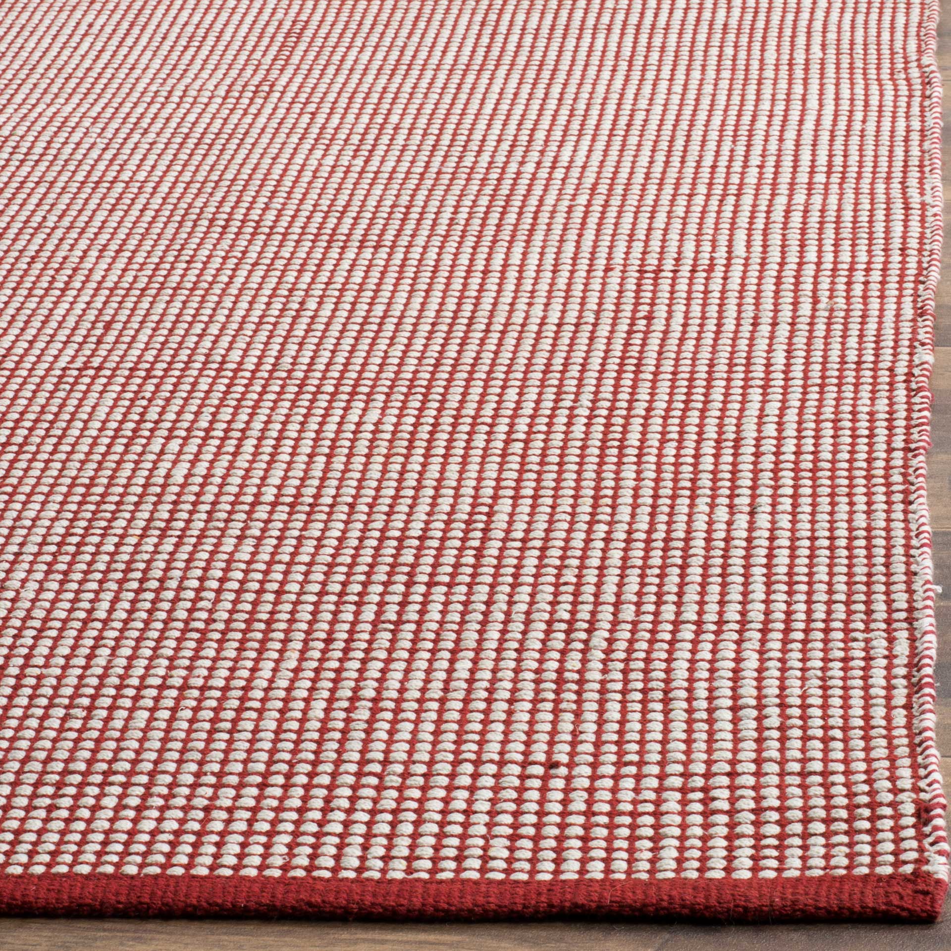 Montauk Gingham Ivory/Red Area Rug - Froy.com