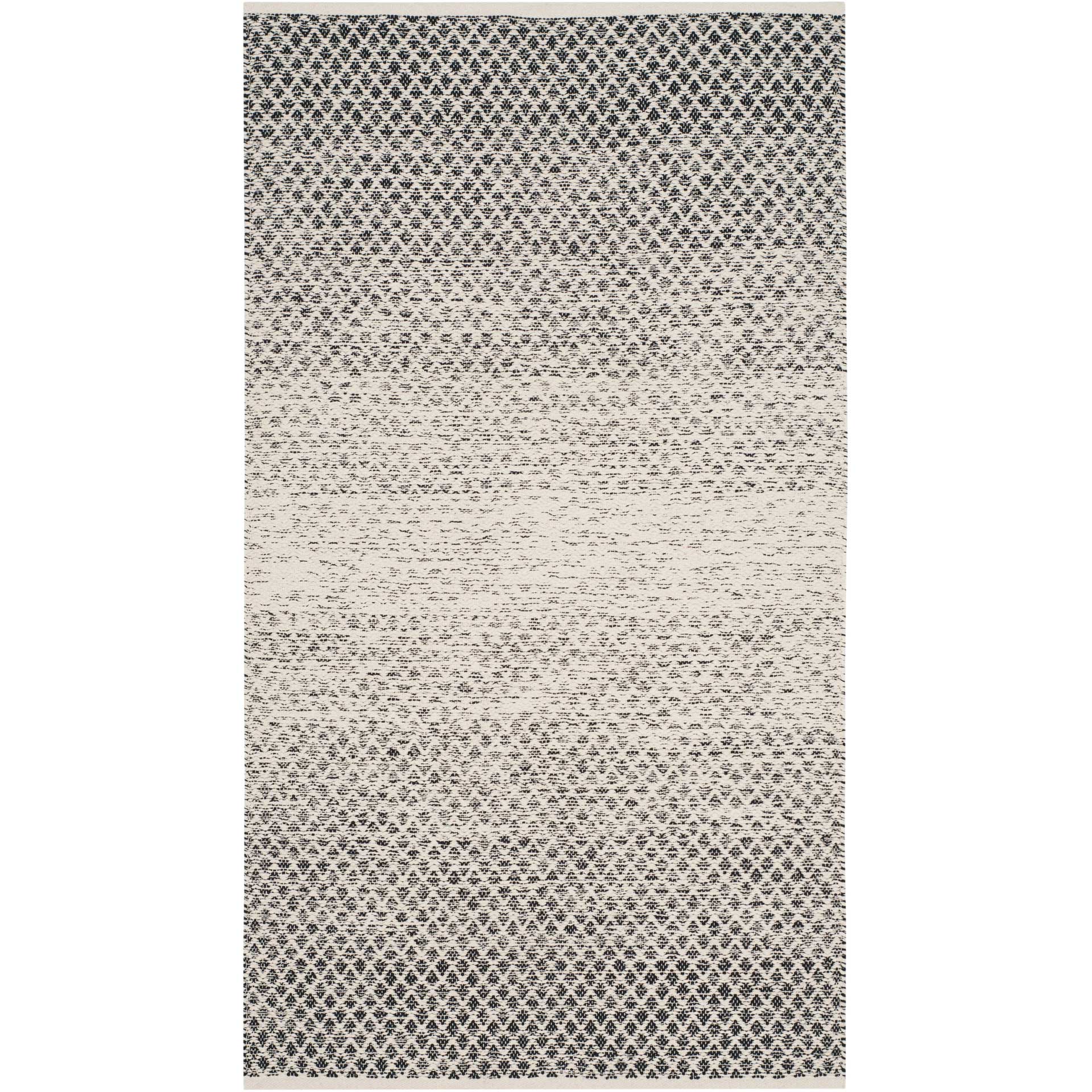 Montauk Black/Ivory Area Rug - Froy.com